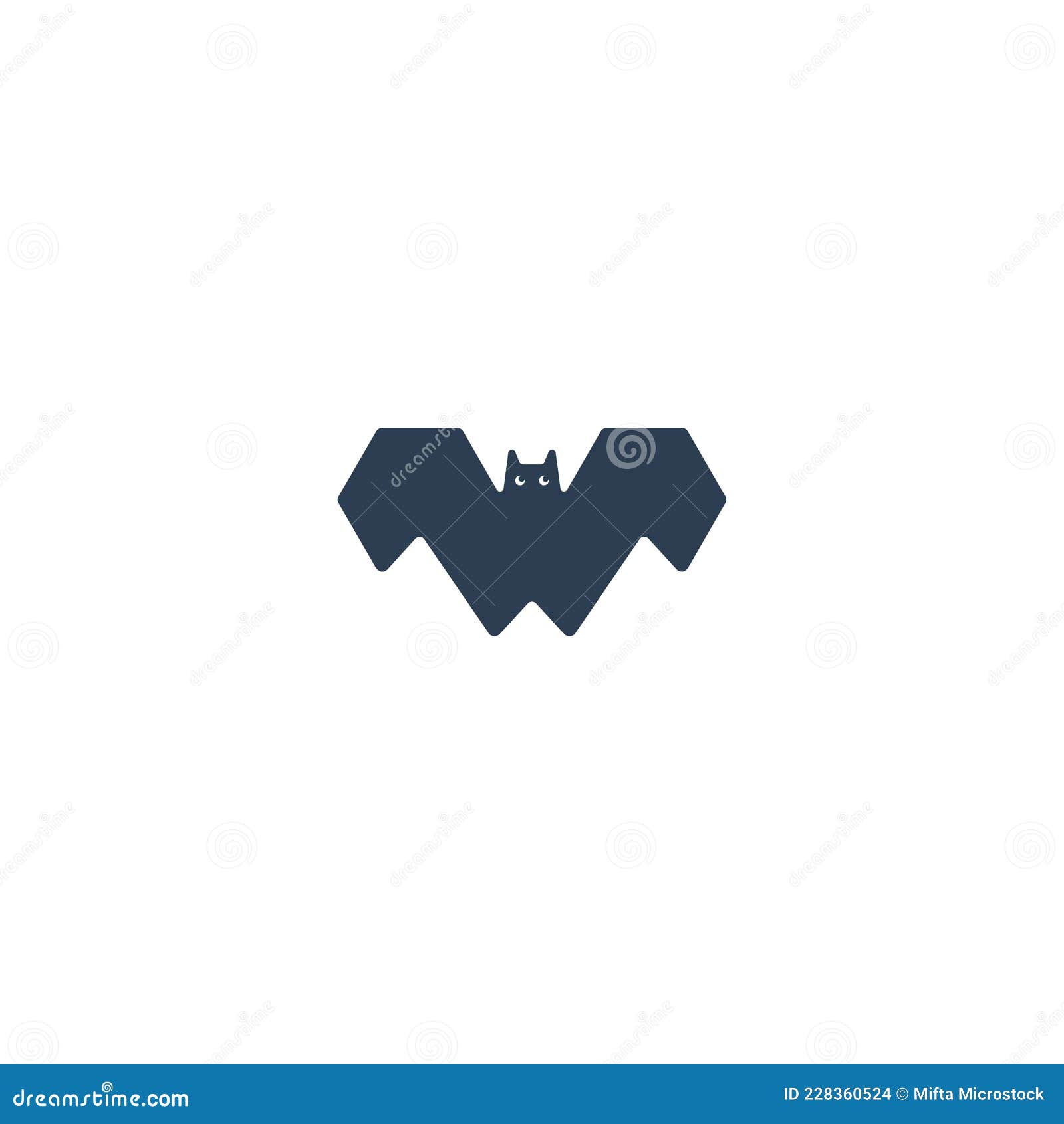 Bat Logo Design Vector Unique Stock Vector - Illustration of banner ...