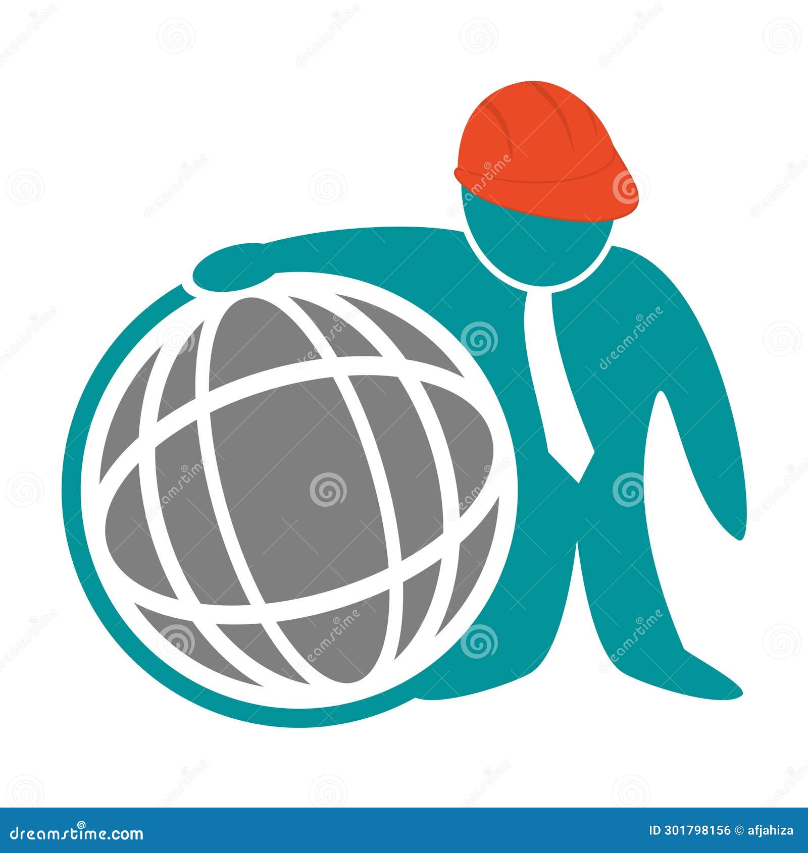 Worker World Vector Logo Template 1 Stock Vector - Illustration of logo ...