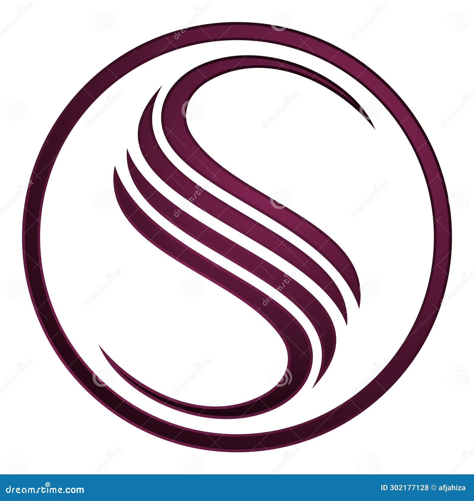 S Curve Letter Logo Template 2 Stock Vector - Illustration of identity ...