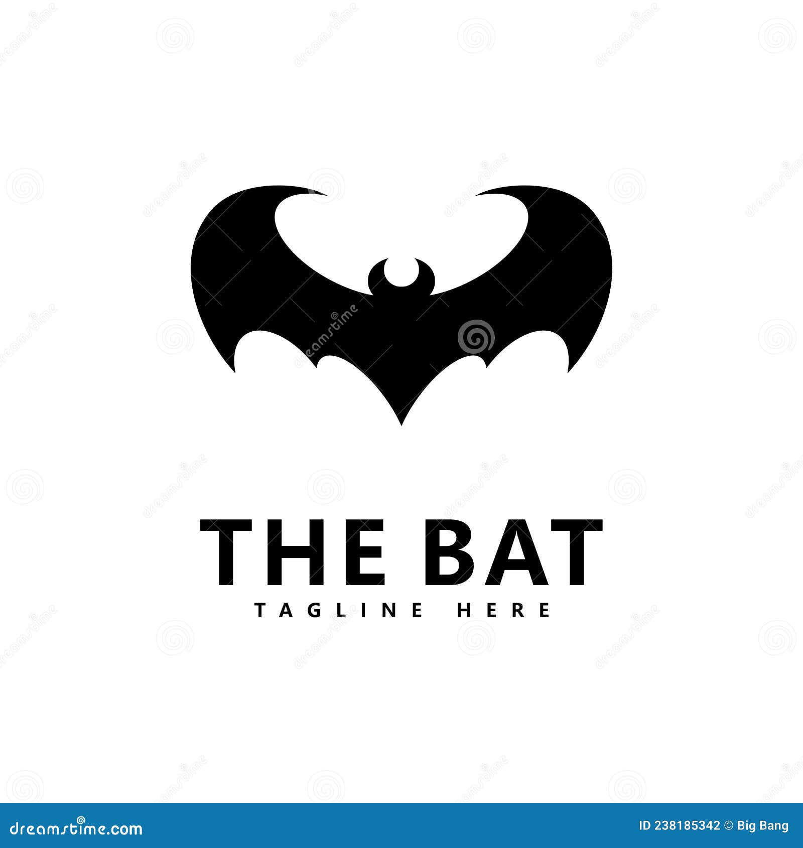 Bat Logo Template Vector Illustration Stock Vector - Illustration of ...