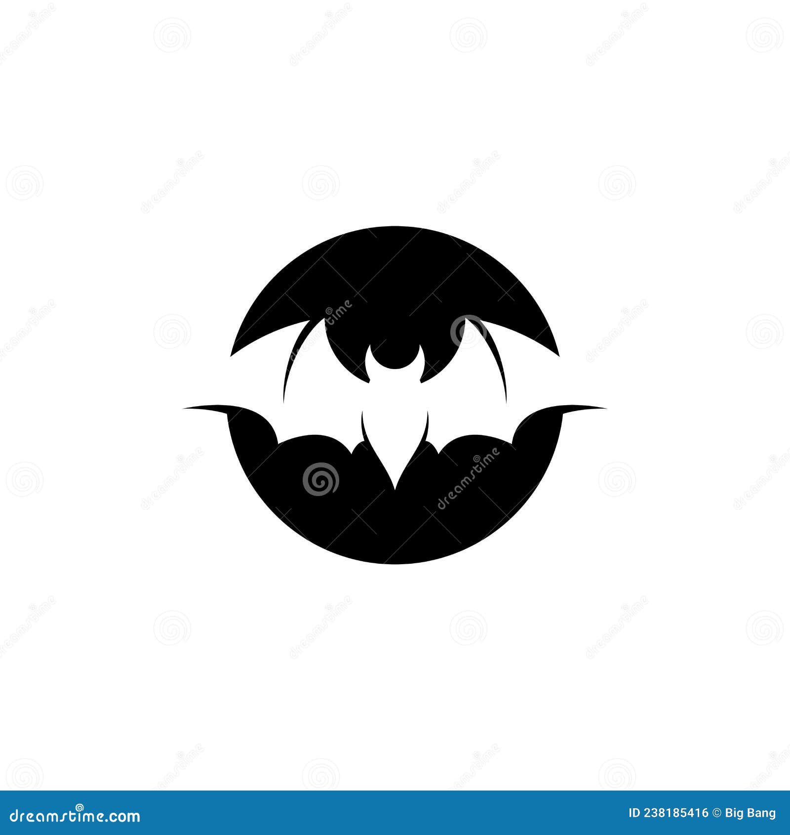 Bat Logo Template Vector Illustration Stock Vector - Illustration of ...