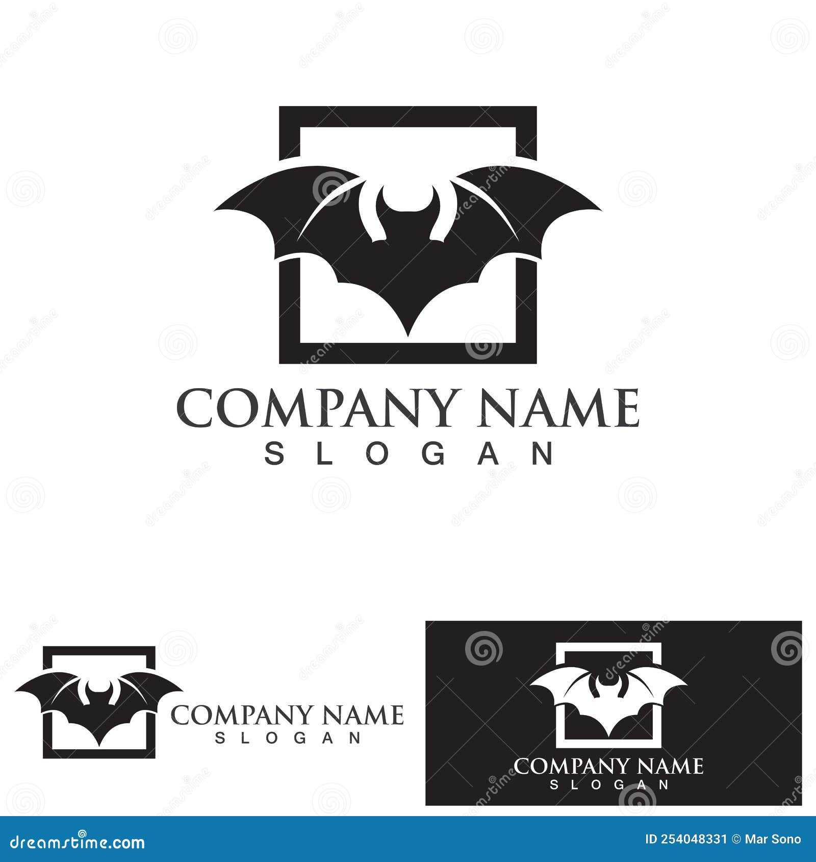 Bat Logo Vector Icon Template Illustration Design Stock Vector ...