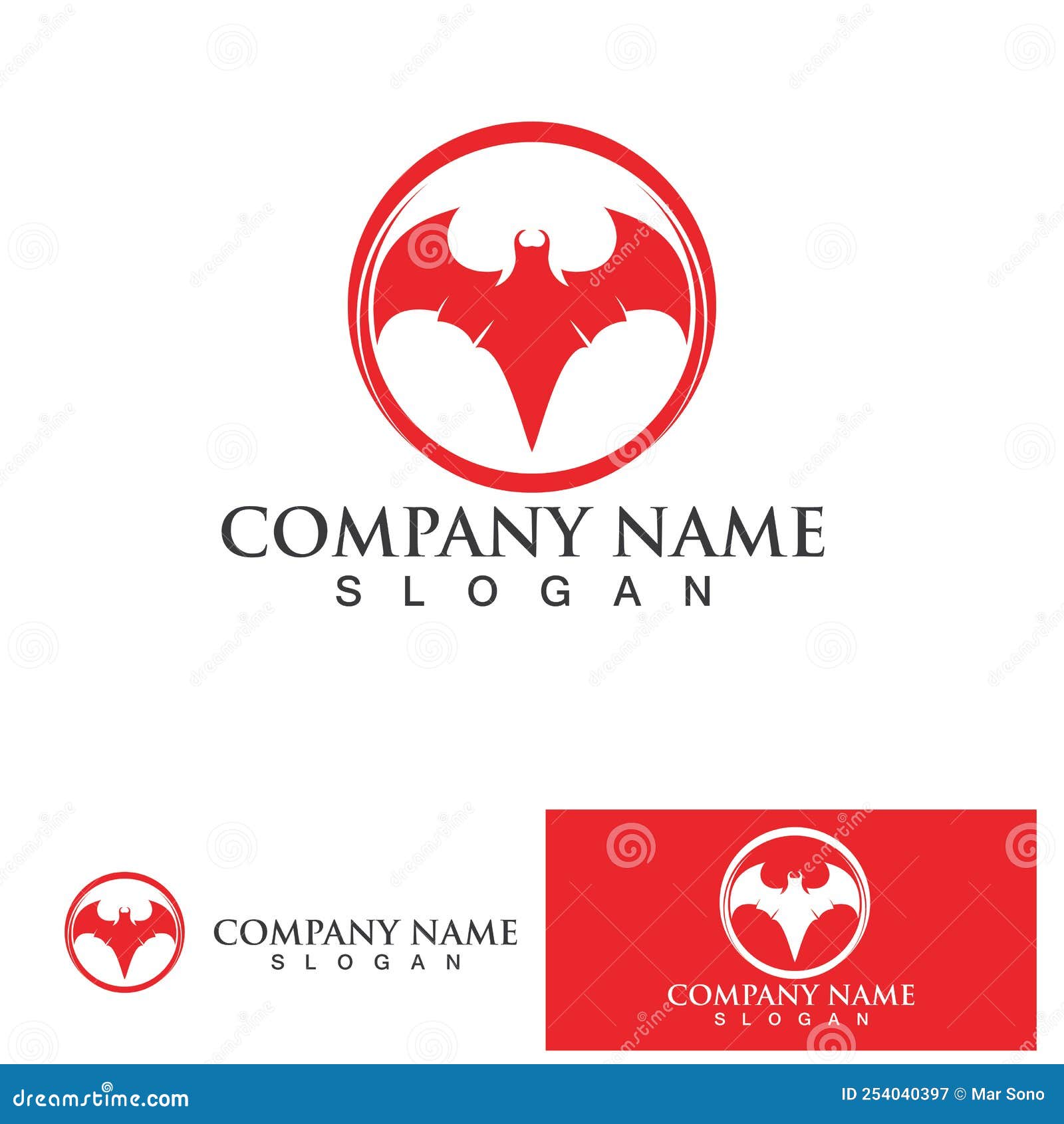 Bat Logo Vector Icon Template Illustration Design Stock Illustration ...