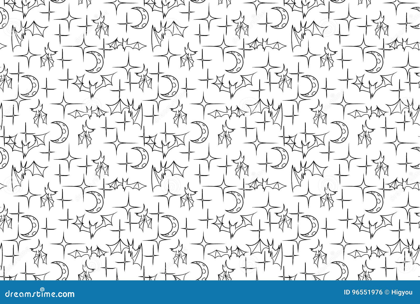 Bat Night Tile Texture stock vector. Illustration of tile - 96551976