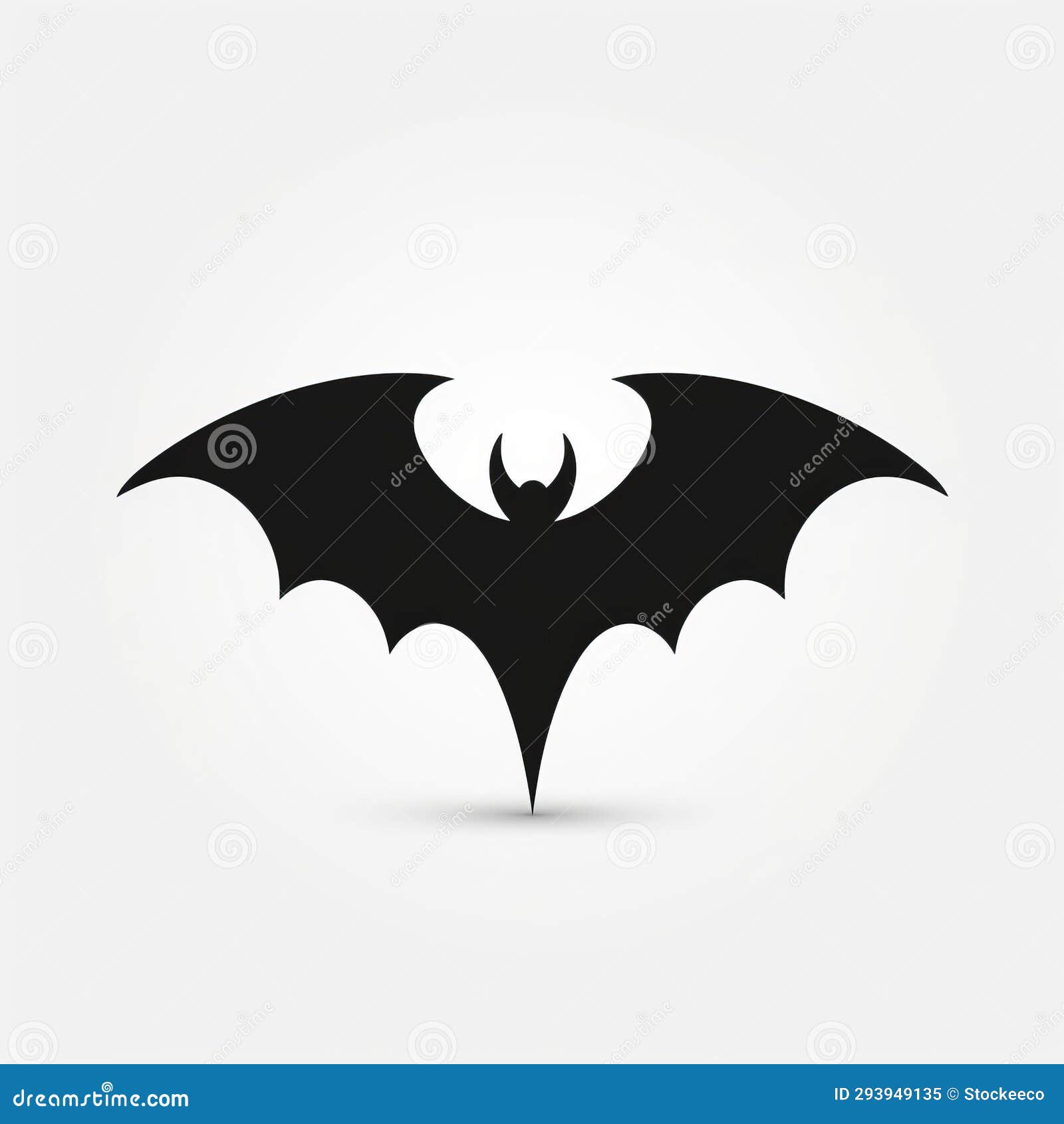 Dark Symbolism: Nightmarish Bat Icon Vector Illustration Stock ...
