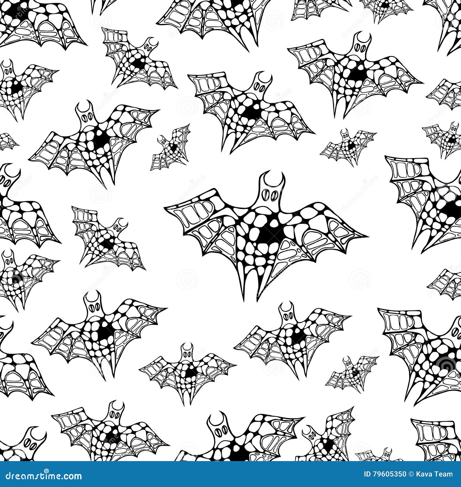 Bat pattern stock vector. Illustration of design, dark - 79605350