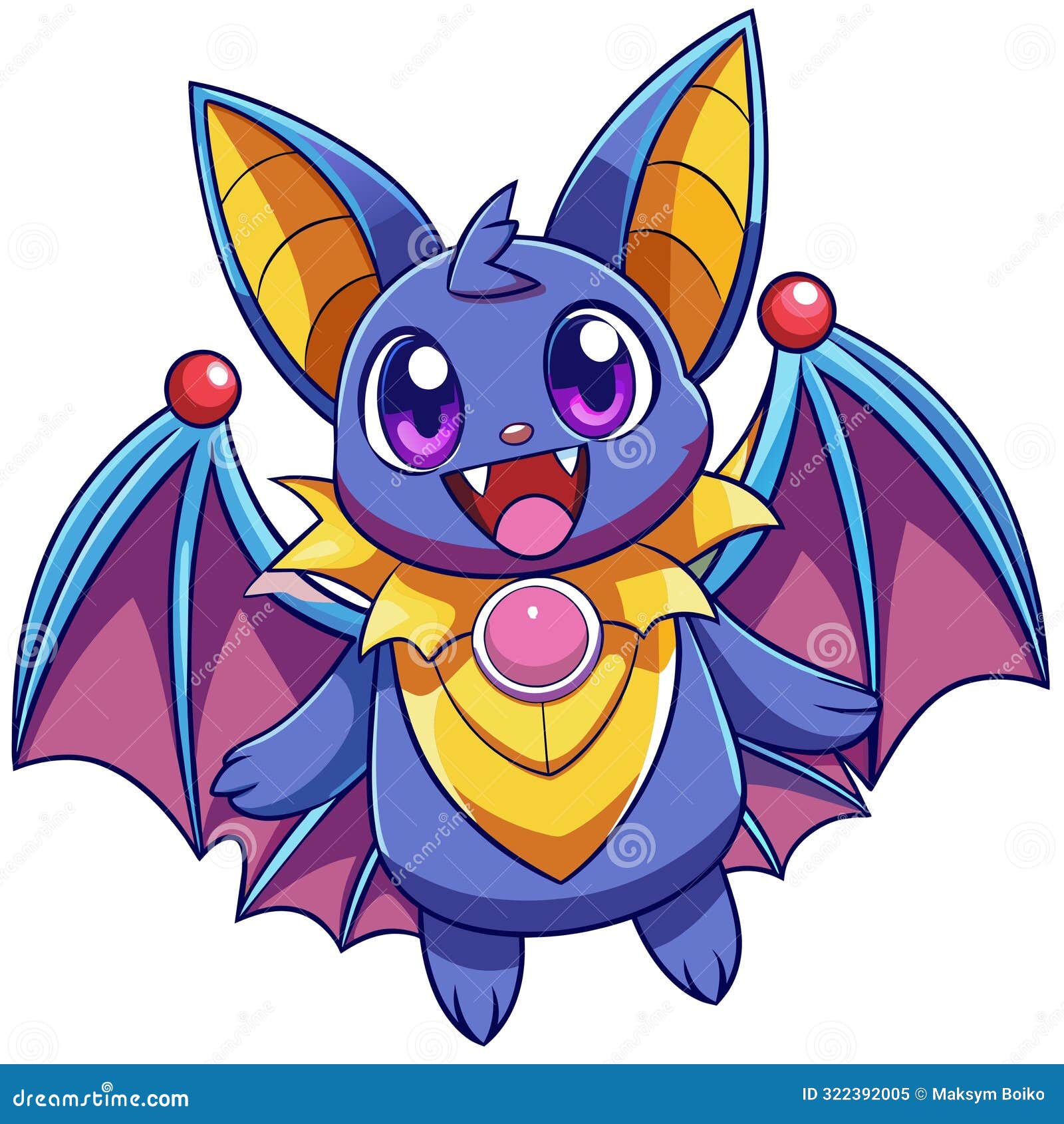 Bat play vector kawaii stock vector. Illustration of symbol - 322392005