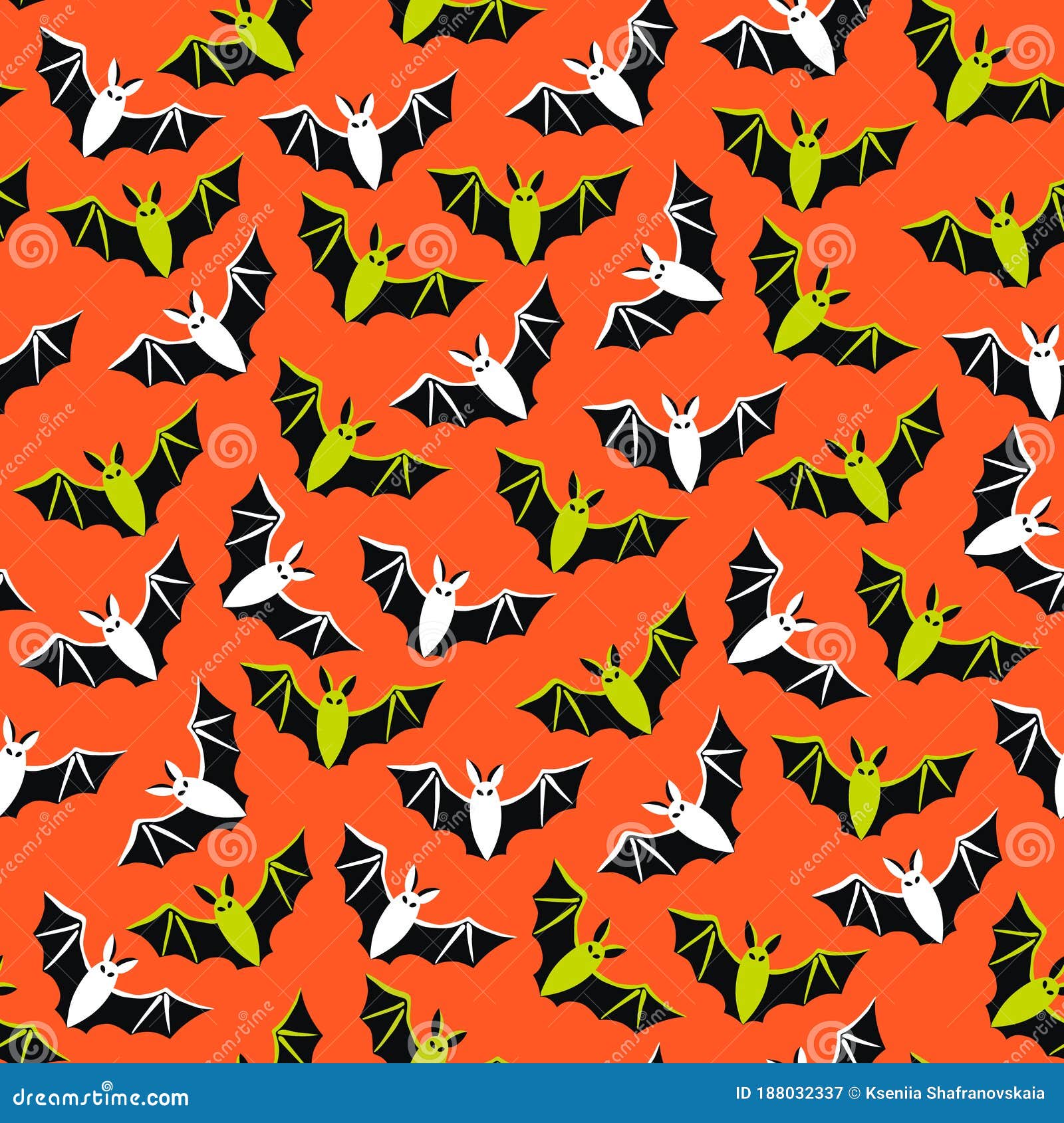 Bat Seamless Pattern, Halloween Vector Illustration Stock Vector ...