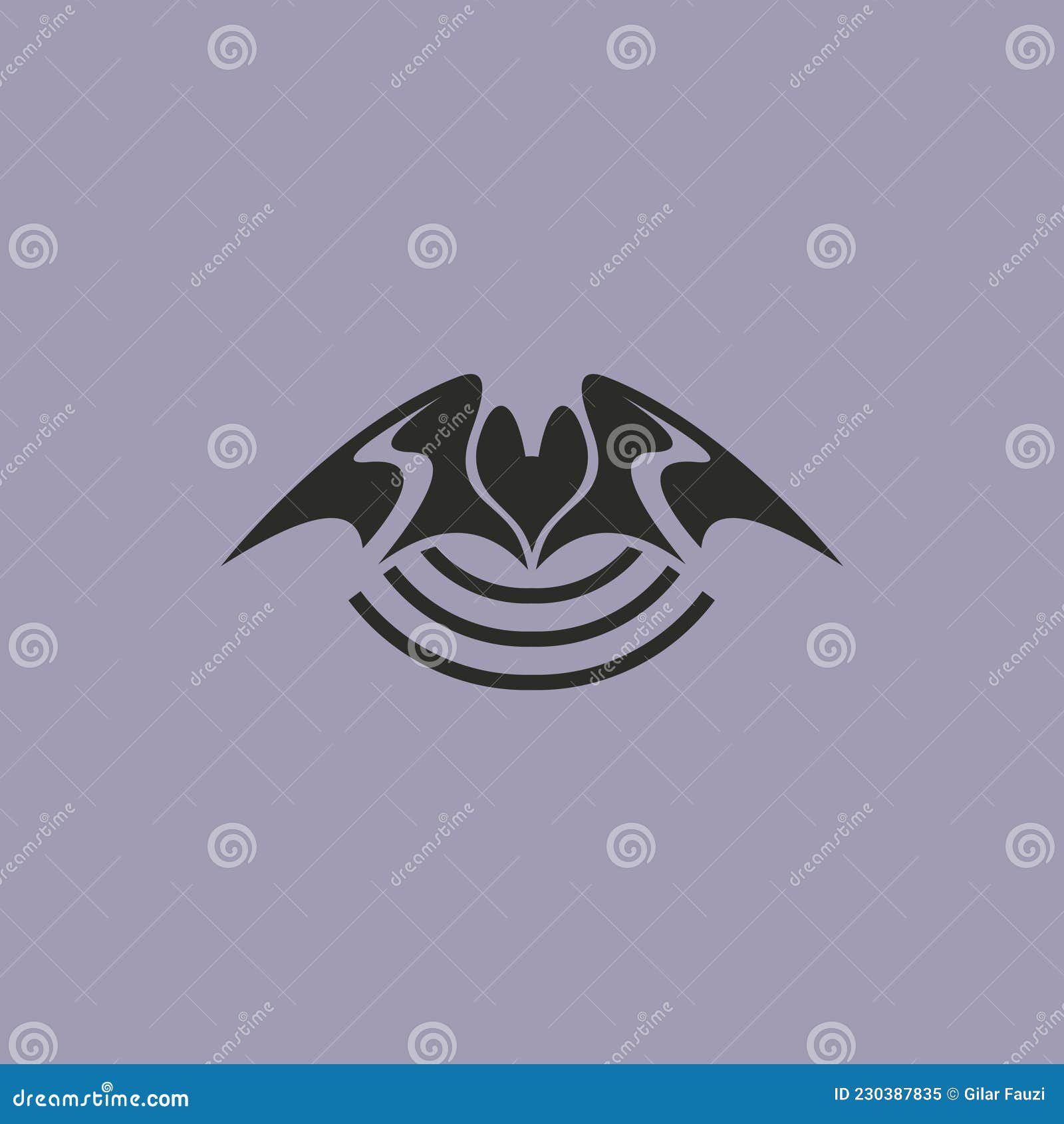 Bat signal logo stock vector. Illustration of signal - 230387835
