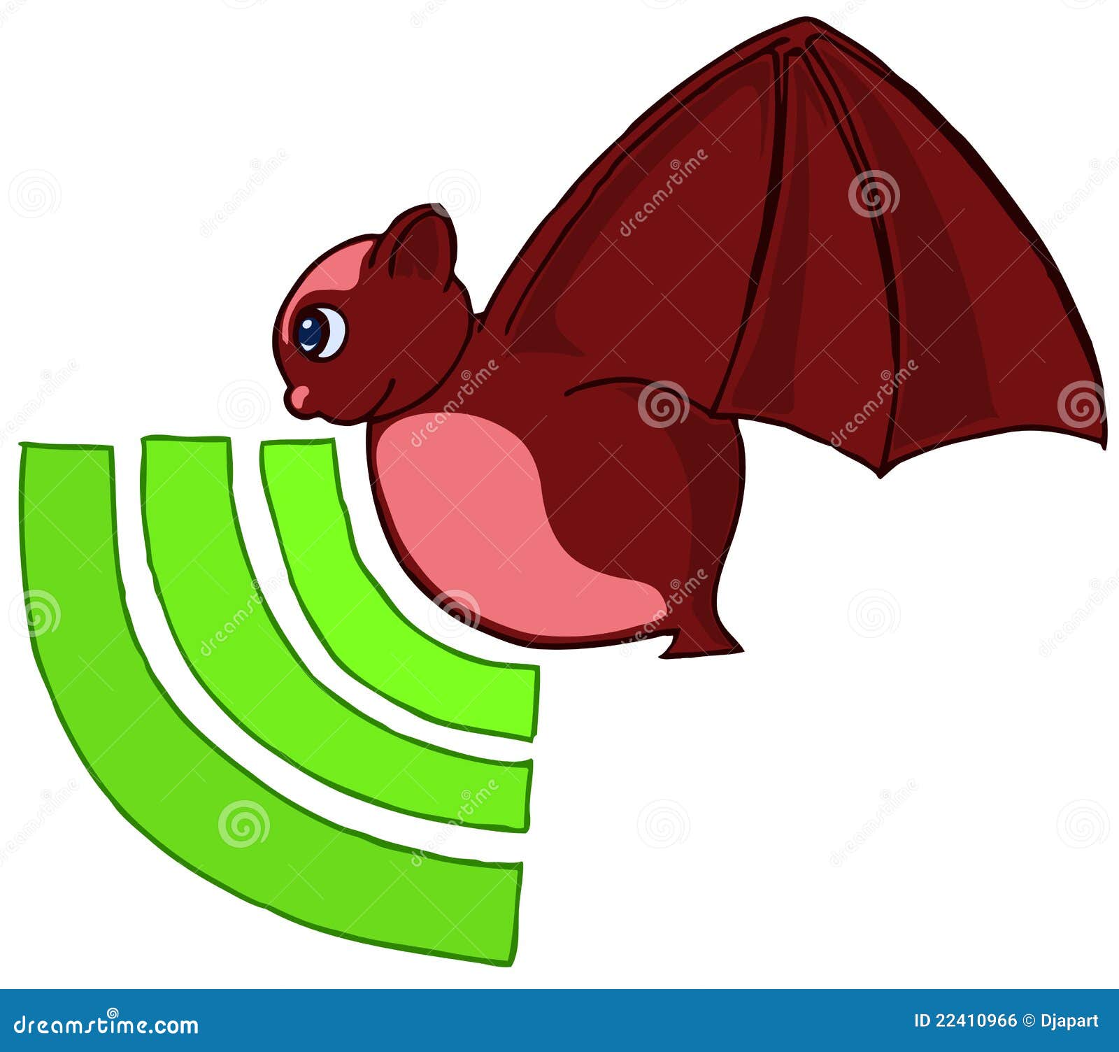 Bat and Signal Symbol - Radar Stock Vector - Illustration of fear ...
