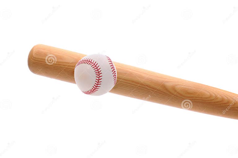 Bat striking baseball stock image. Image of wooden, hitting - 21952457