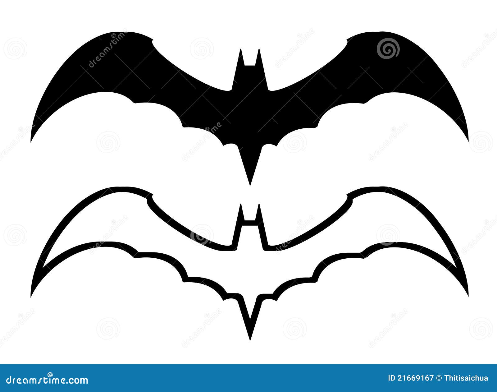 Bat Symbol Isolated on White Stock Illustration - Illustration of logo ...