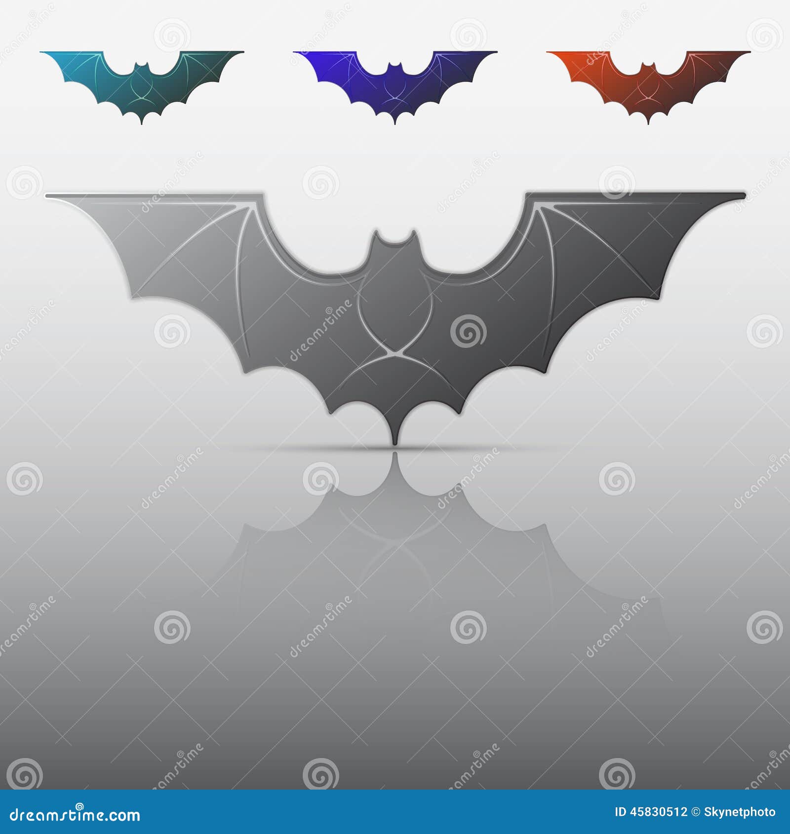 Bat symbol stock vector. Illustration of eps10, spooky - 45830512