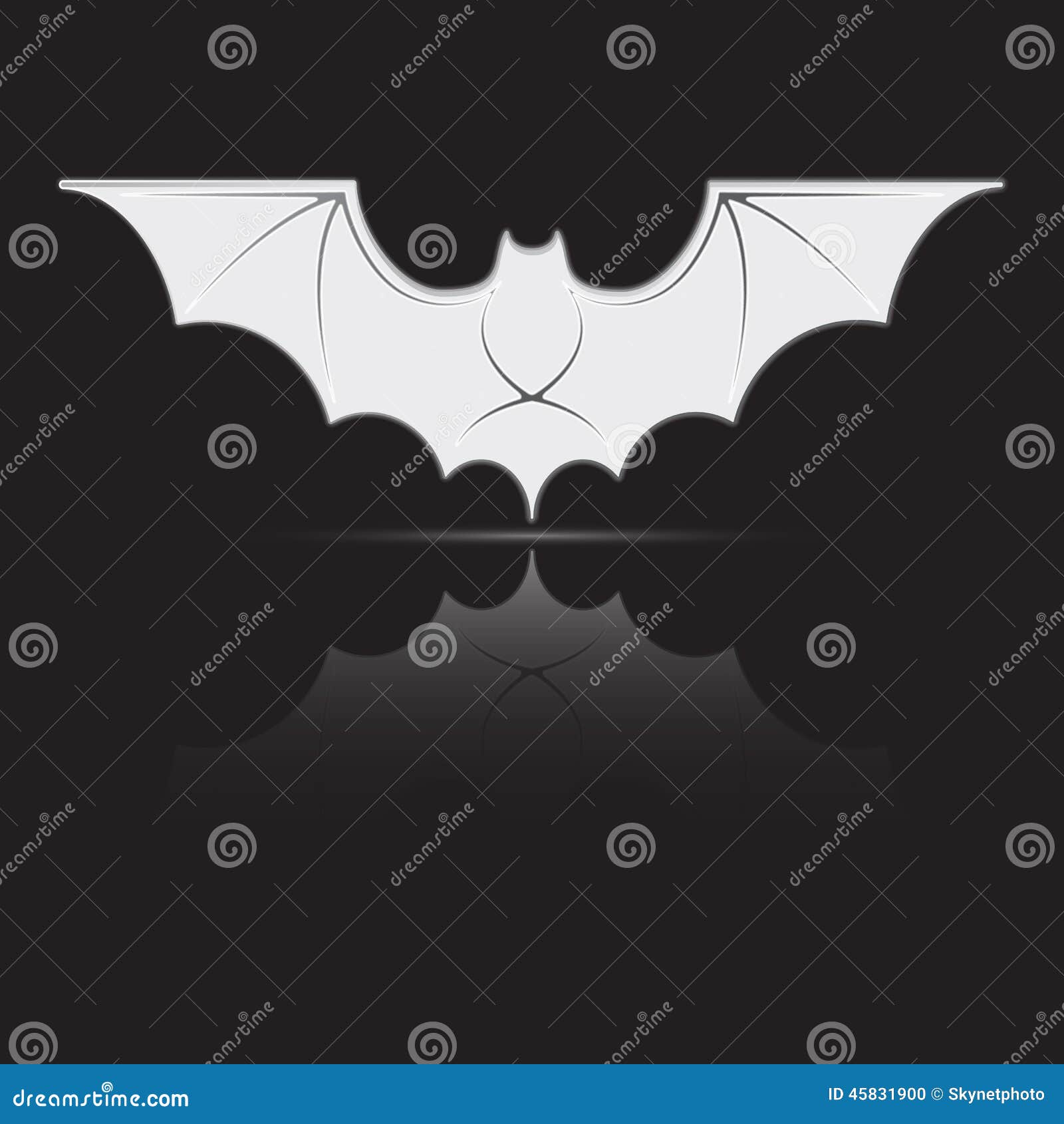 Bat symbol stock vector. Illustration of graphic, sketch - 45831900