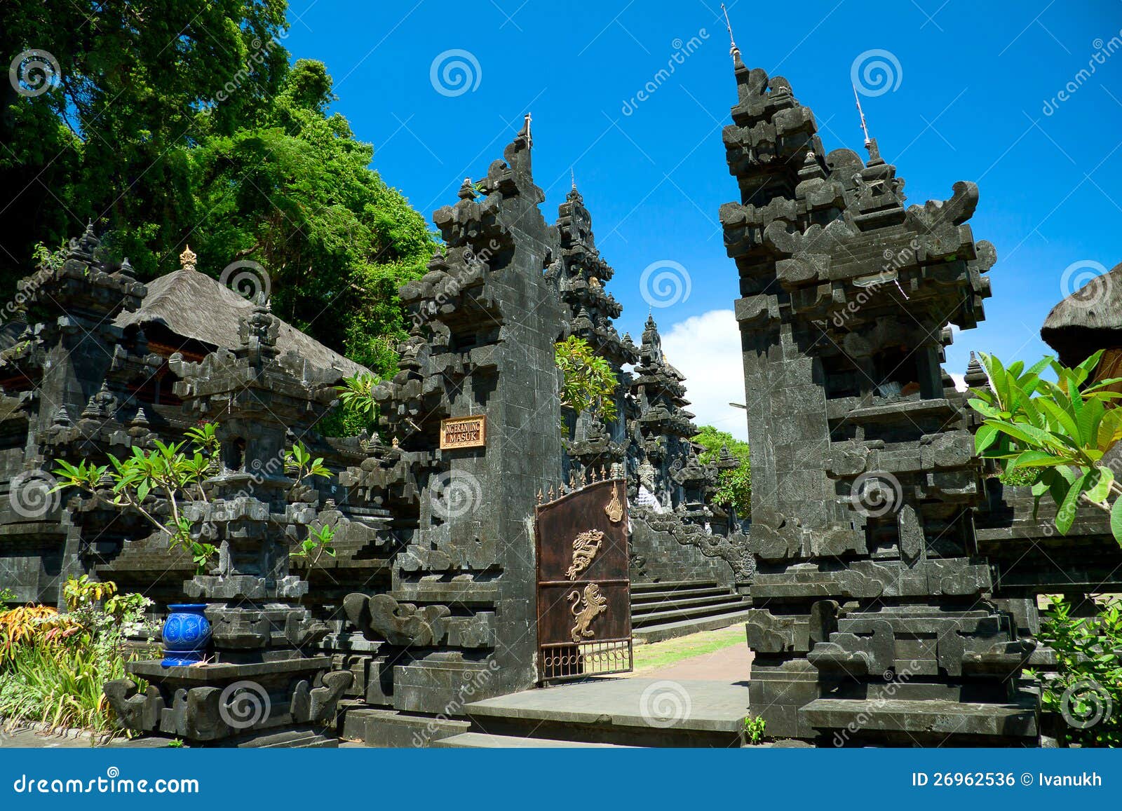 Bat temple Goa Lawah, Bali stock photo. Image of beautiful - 26962536