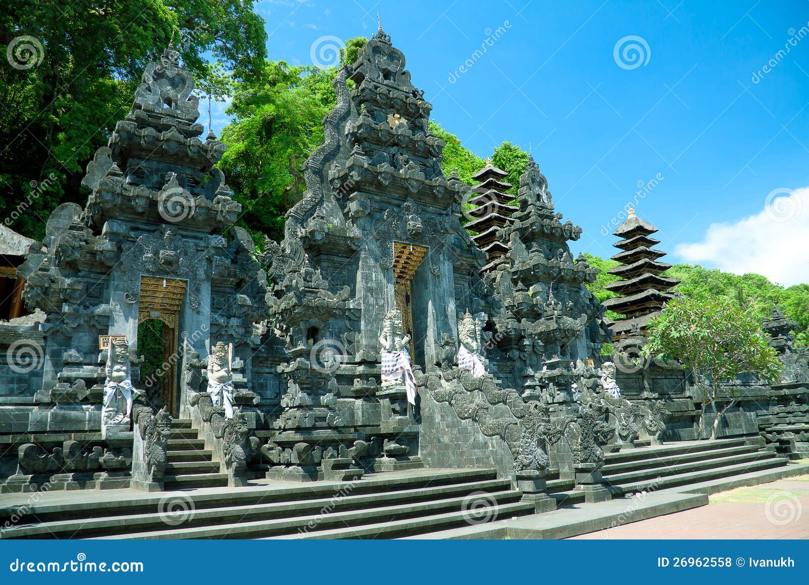 Bat temple Goa Lawah, Bali stock photo. Image of bali - 26962558