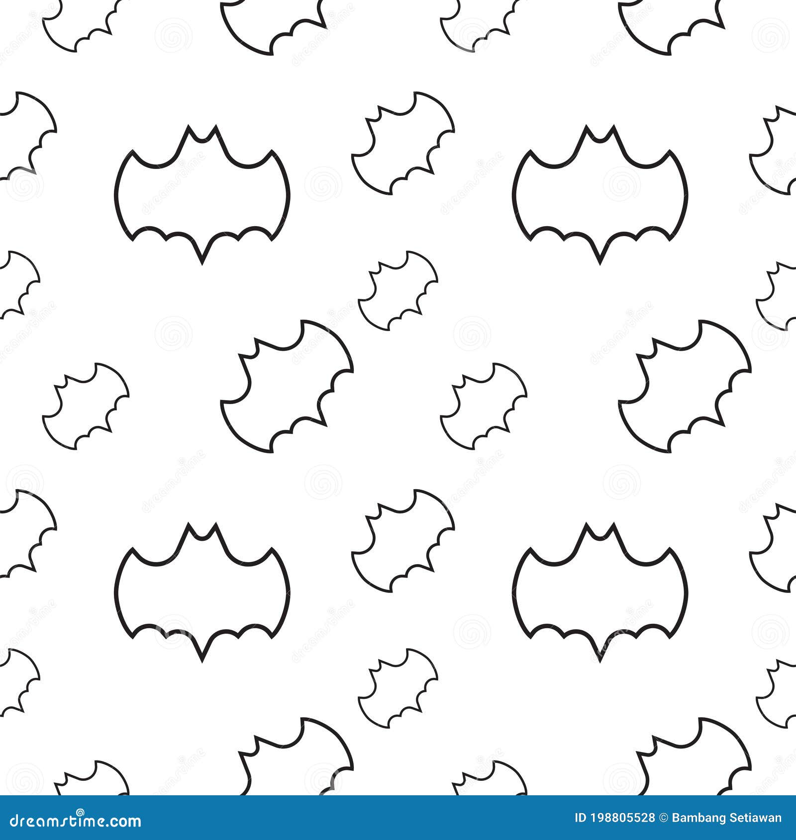 Bat Texture Vector Illustration. Seamless Pattern Desing Template Stock ...