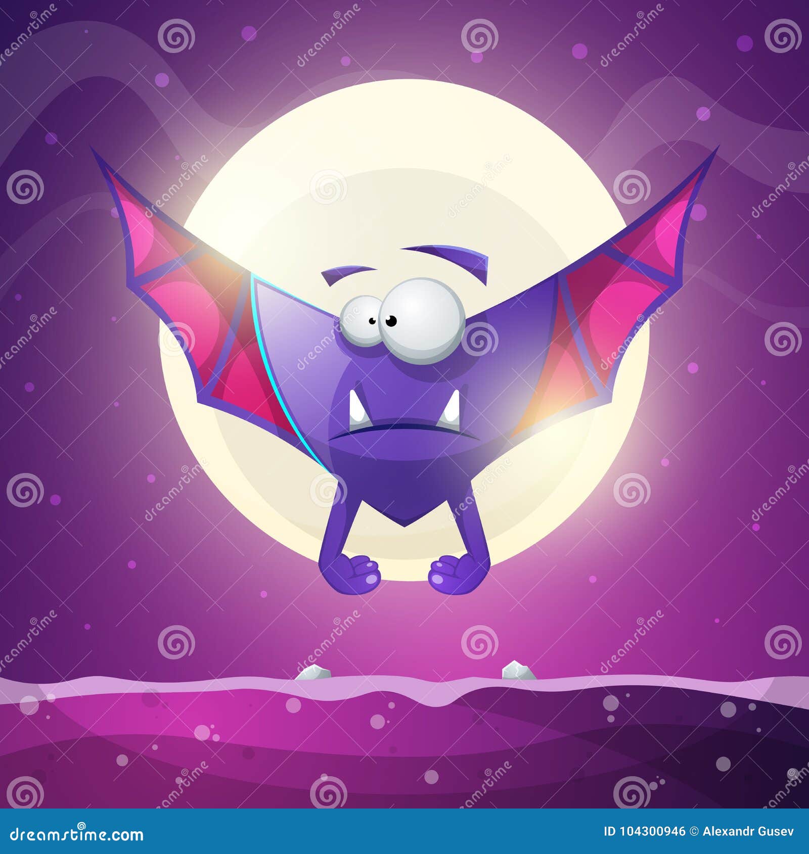 3D Vampire Cartoon Illustration Showing Creepy Hopping Poses Stock ...