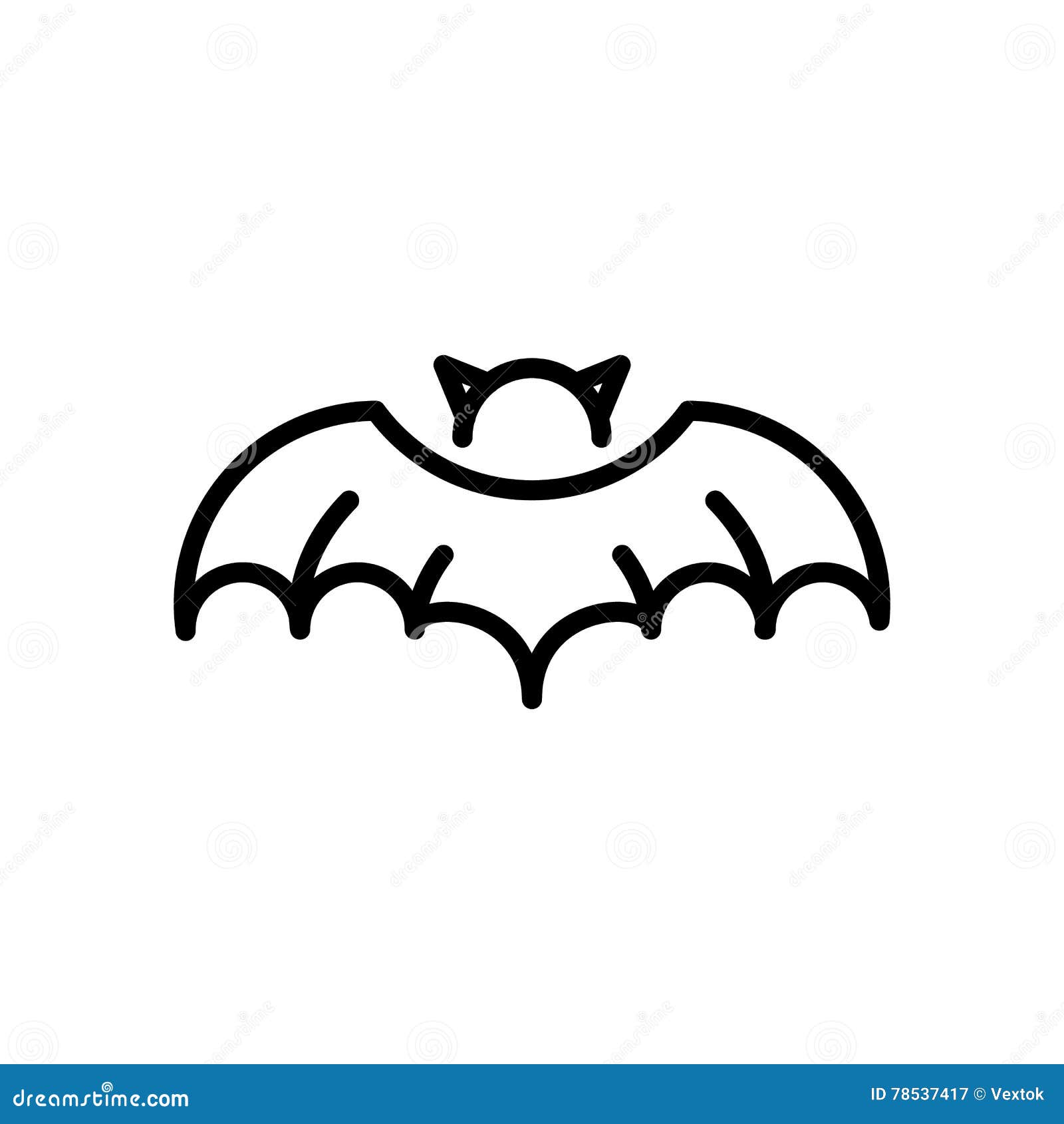 Vampire Bat - Halloween Symbol - Bat Logo Vector Illustration ...