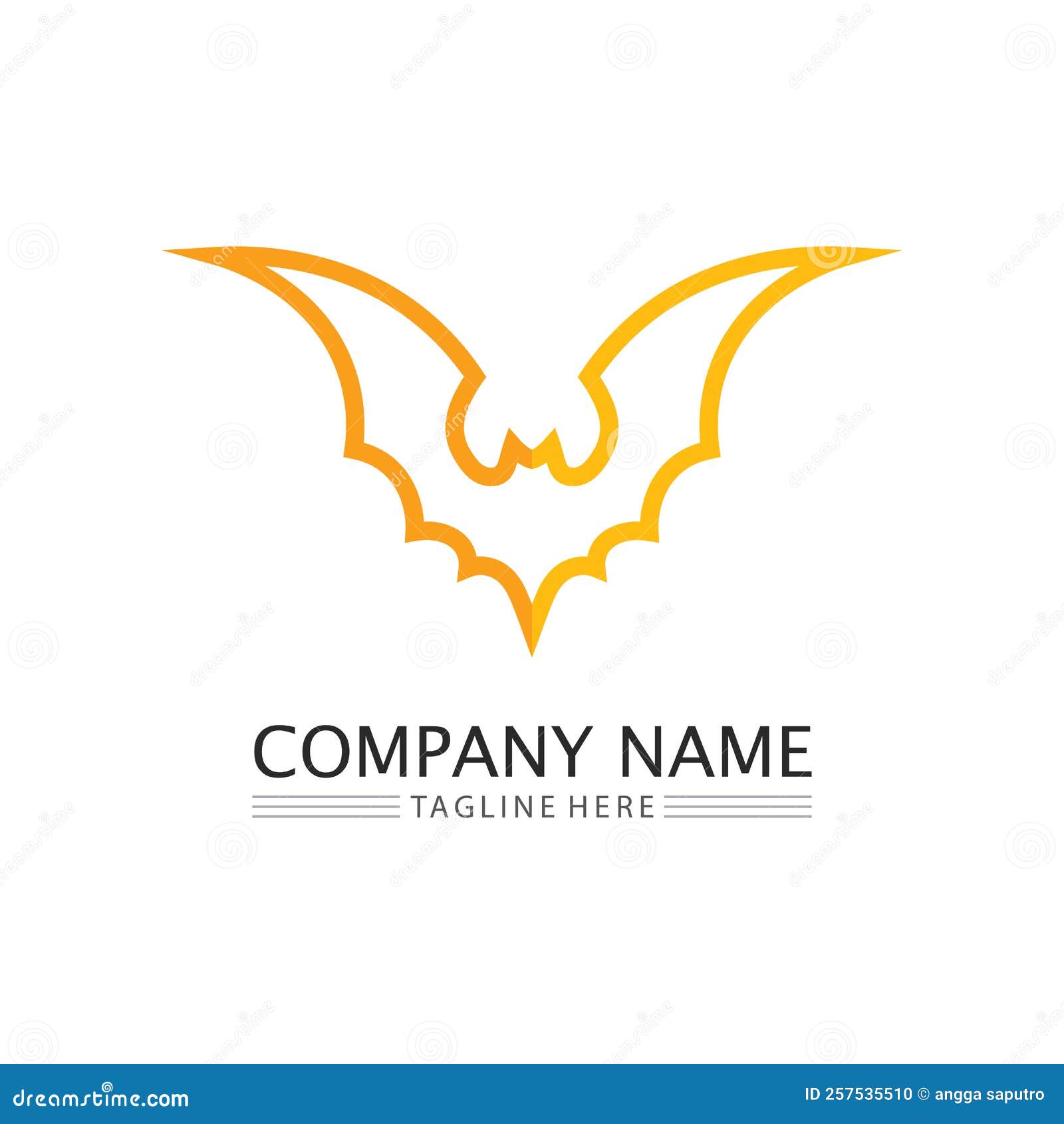 Bat Vector Icon Logo Template Stock Illustration - Illustration of ...