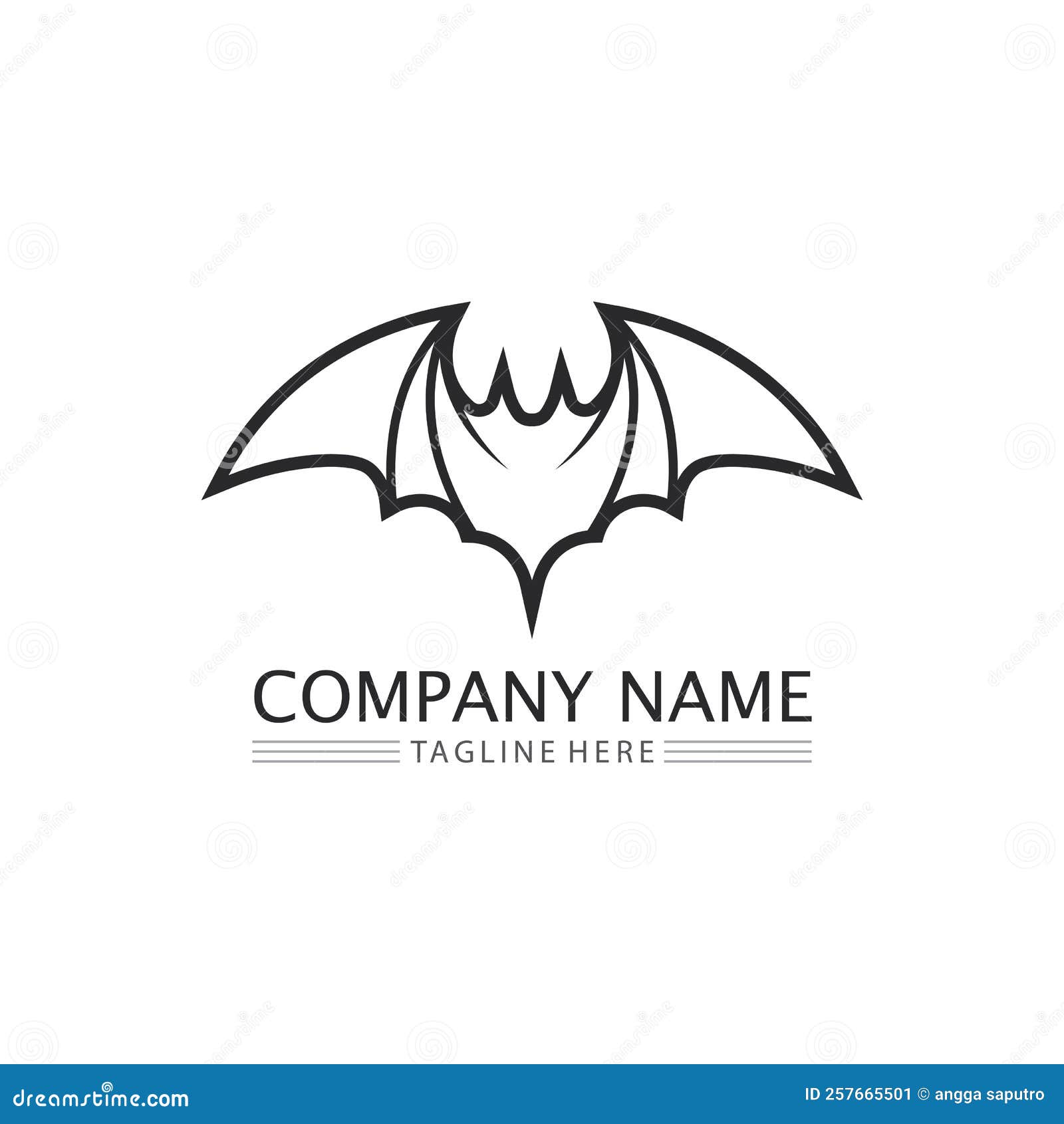 Bat Vector Icon Logo Template Stock Vector - Illustration of graphic ...