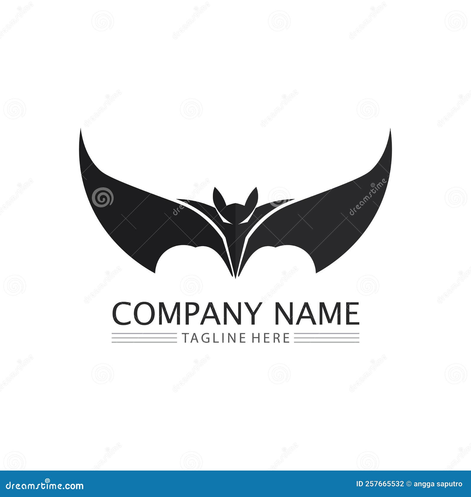 Bat Vector Icon Logo Template Stock Illustration - Illustration of ...