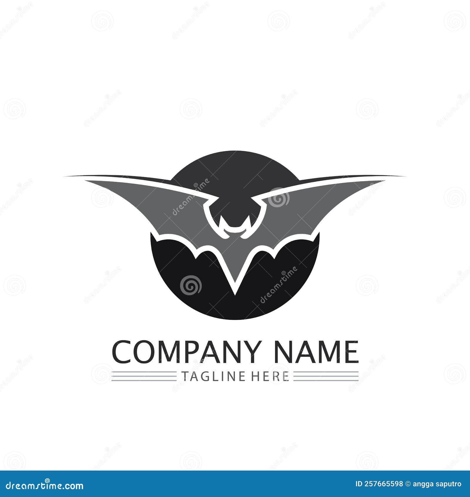 Bat Vector Icon Logo Template Stock Vector - Illustration of ...