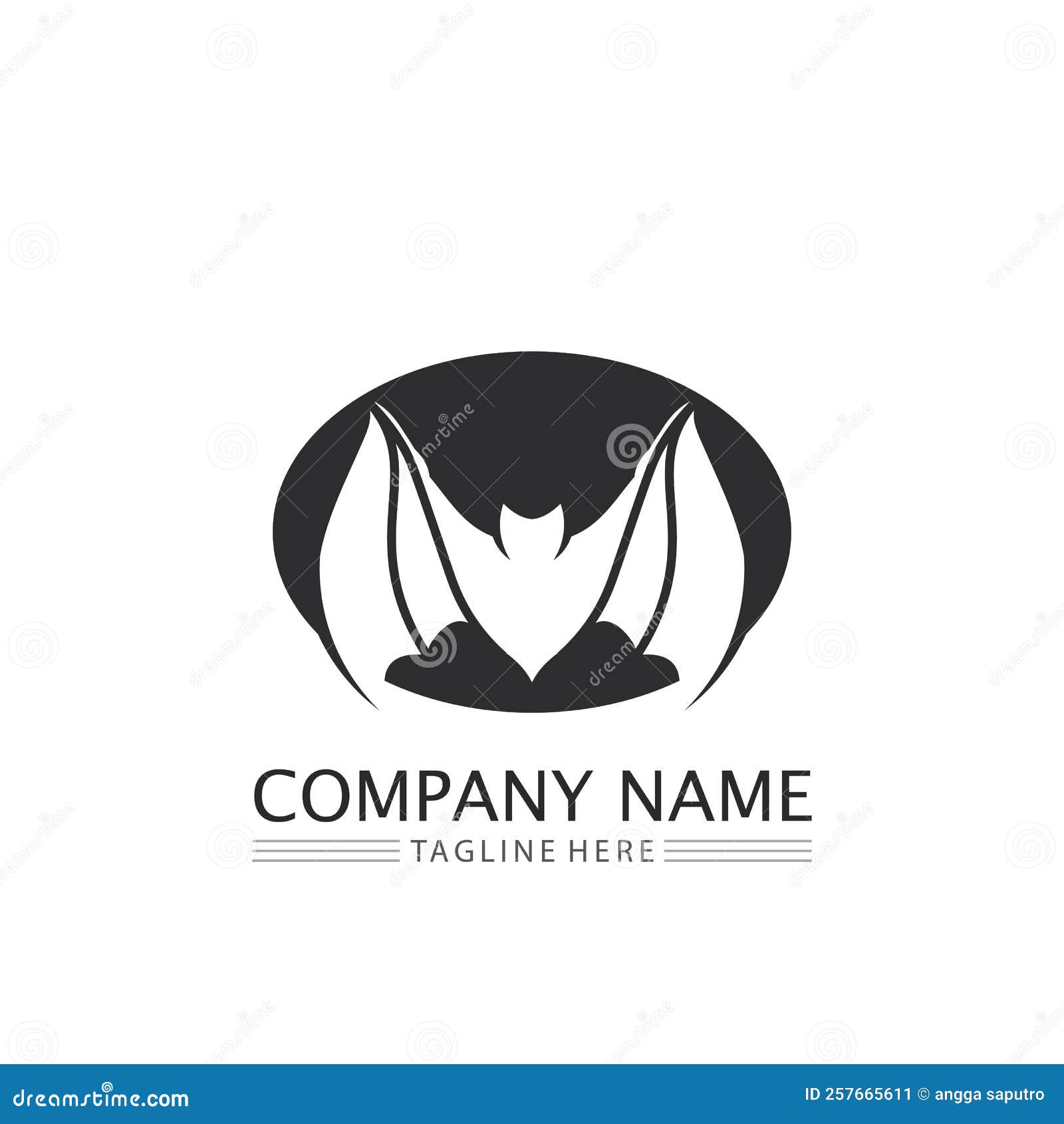 Bat Vector Icon Logo Template Stock Illustration - Illustration of ...