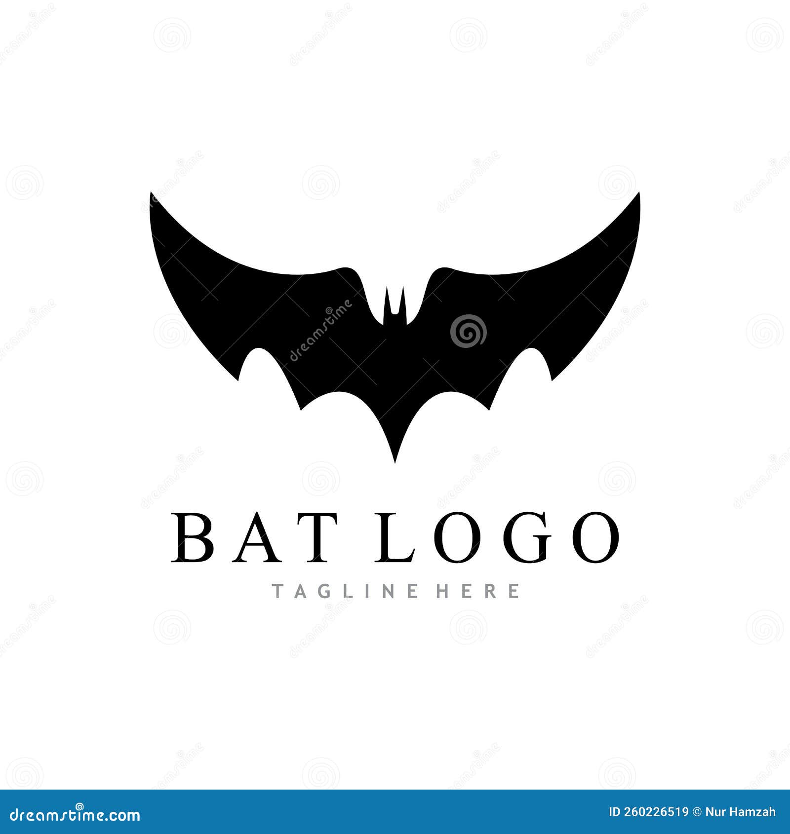 Bat Vector Icon Logo Template Stock Vector - Illustration of card ...