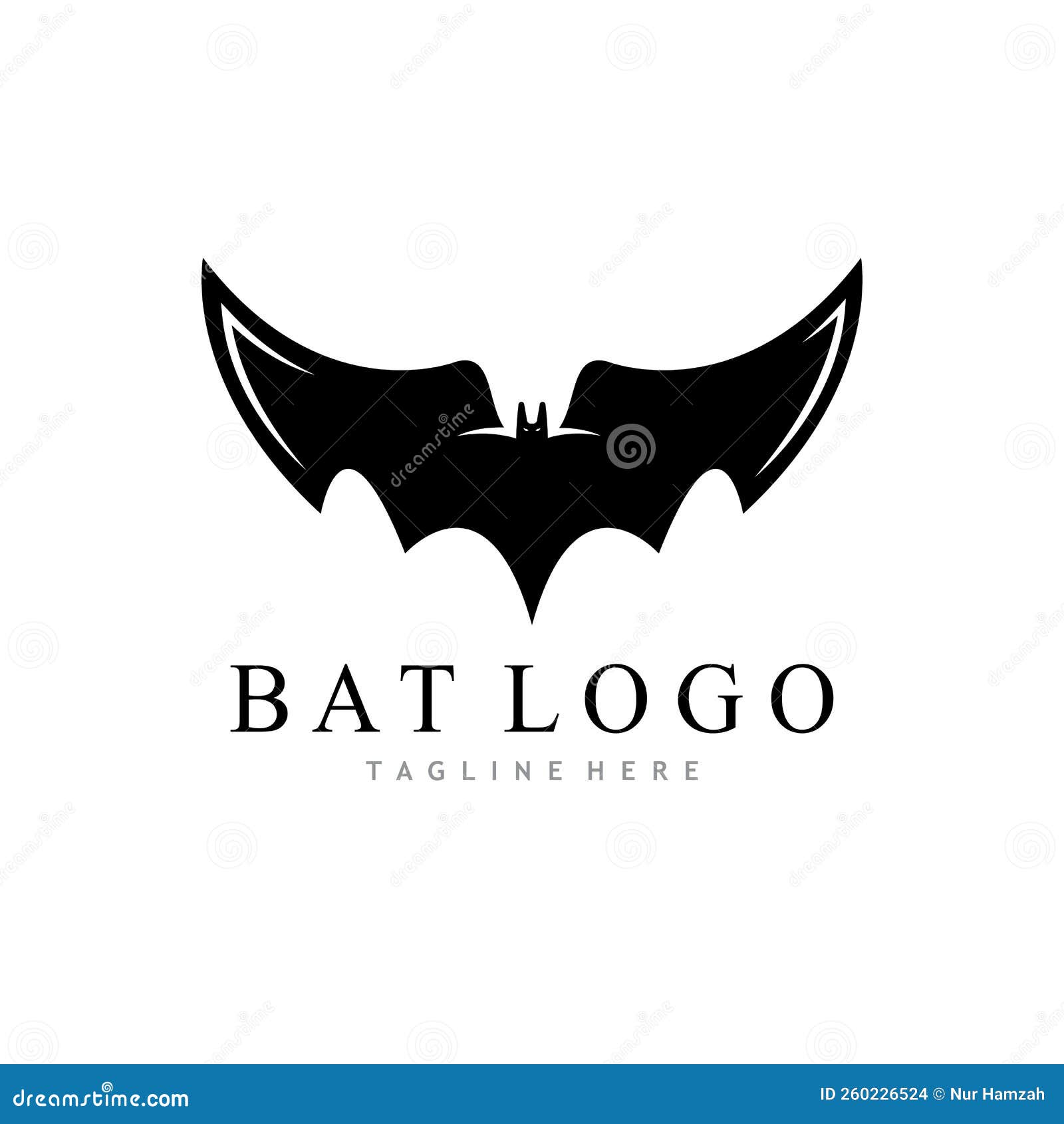 Bat Vector Icon Logo Template Stock Vector - Illustration of animal ...