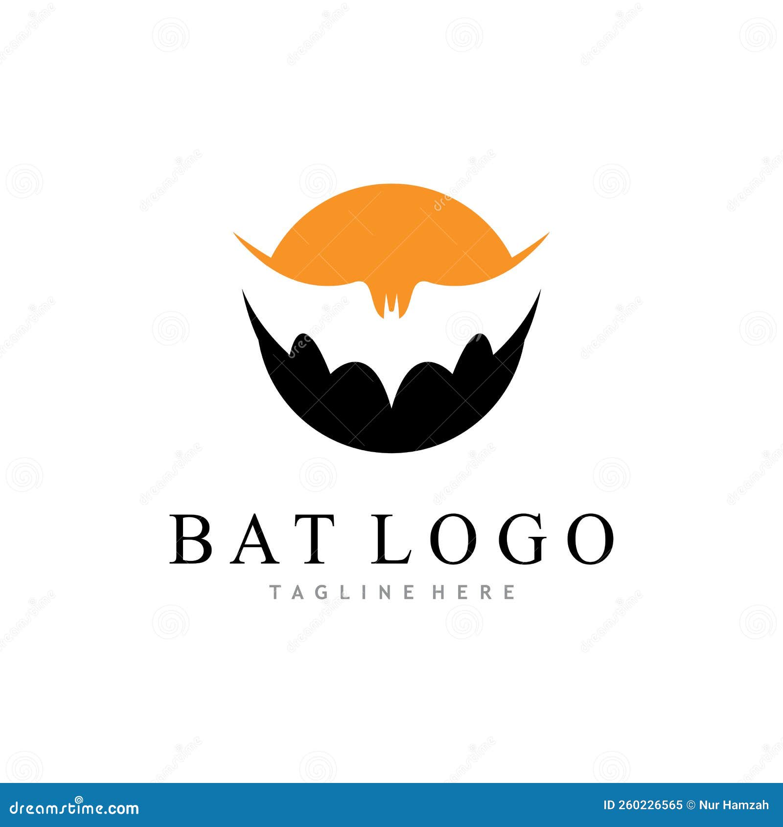Bat Vector Icon Logo Template Stock Vector - Illustration of spooky ...