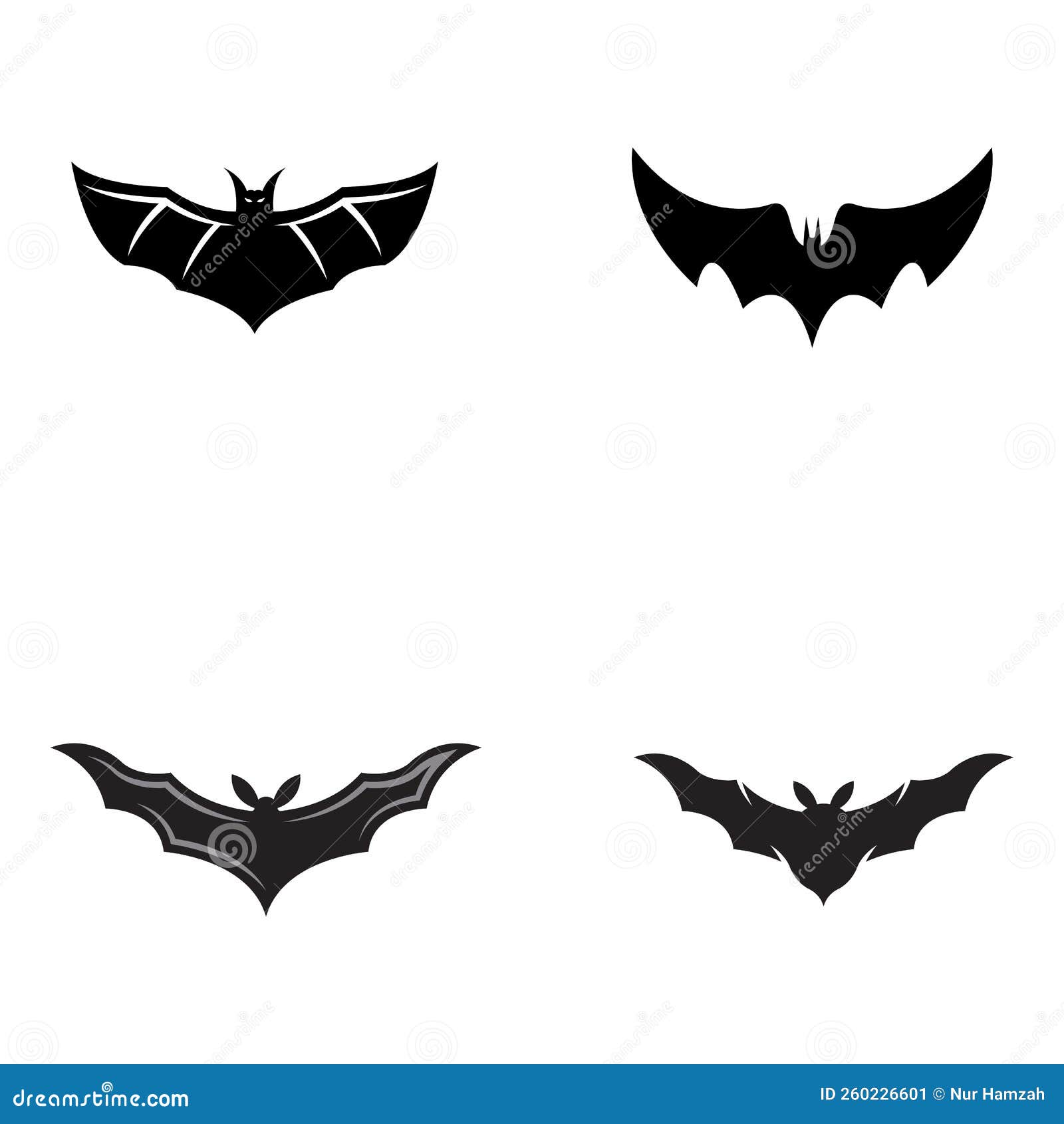 Bat Vector Icon Logo Template Stock Vector - Illustration of decoration ...