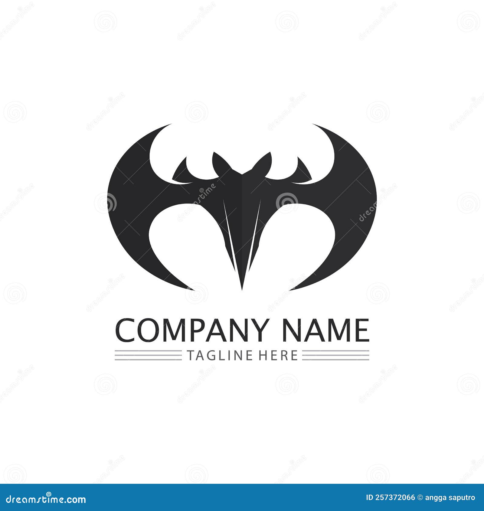 Bat Vector Icon Logo Template Stock Illustration - Illustration of ...