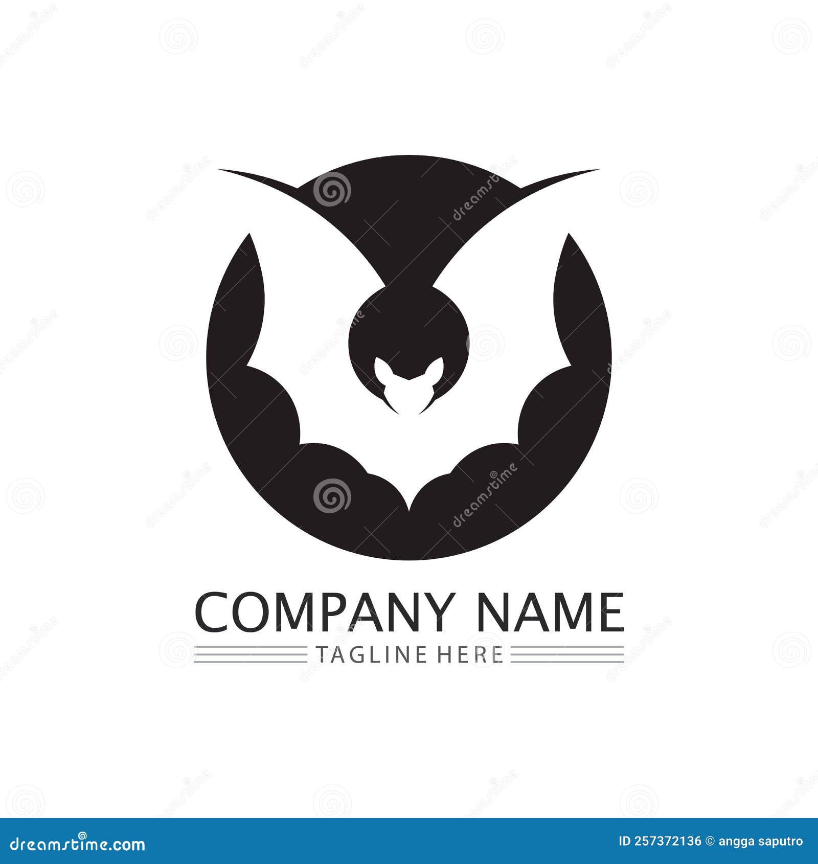 Bat Vector Icon Logo Template Stock Illustration - Illustration of ...