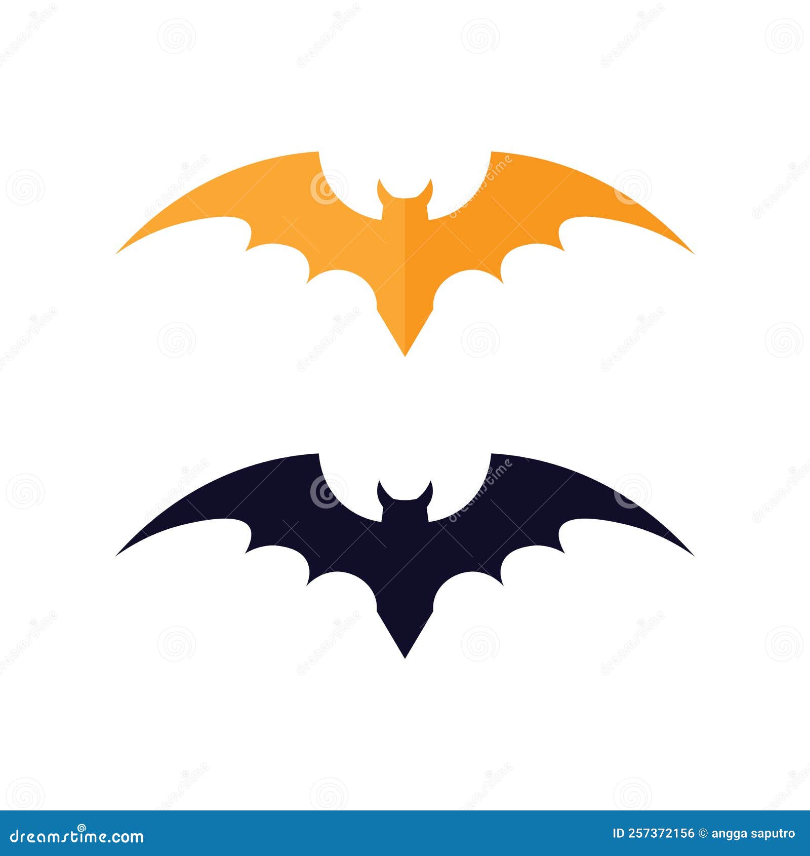 Bat Vector Icon Logo Template Stock Illustration - Illustration of ...