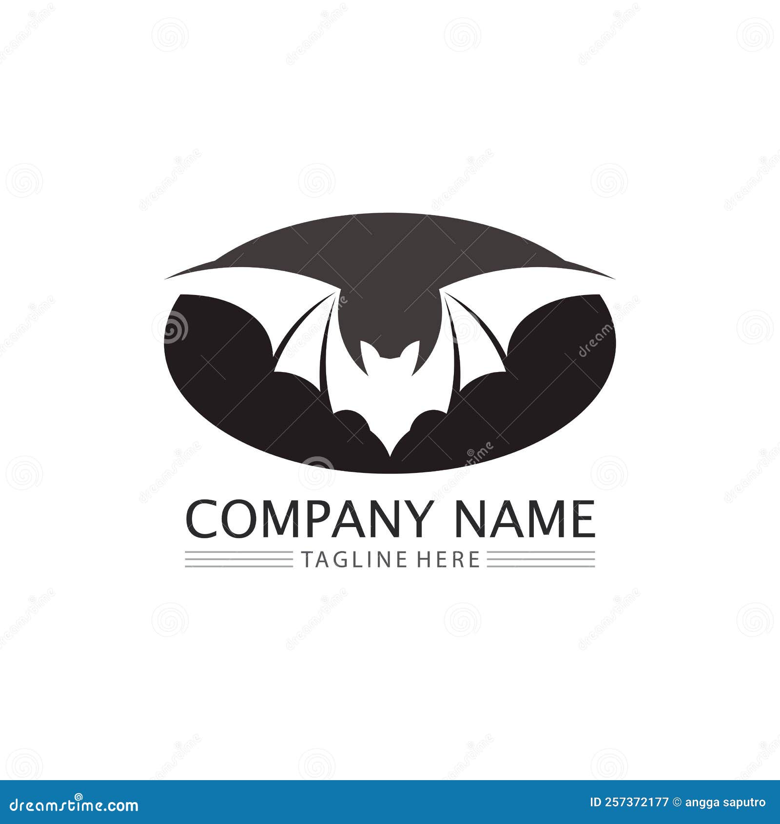 Bat Vector Icon Logo Template Stock Illustration - Illustration of ...