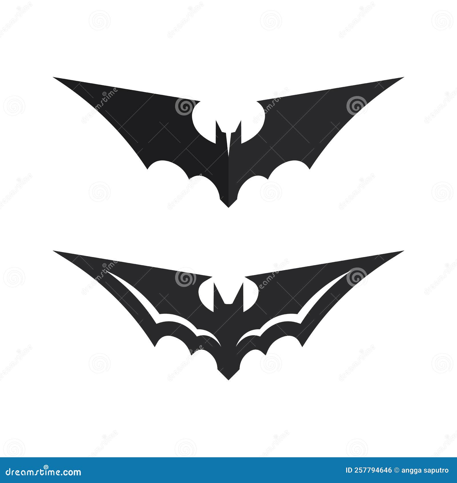 Bat Vector Icon Logo Template Stock Illustration - Illustration of ...