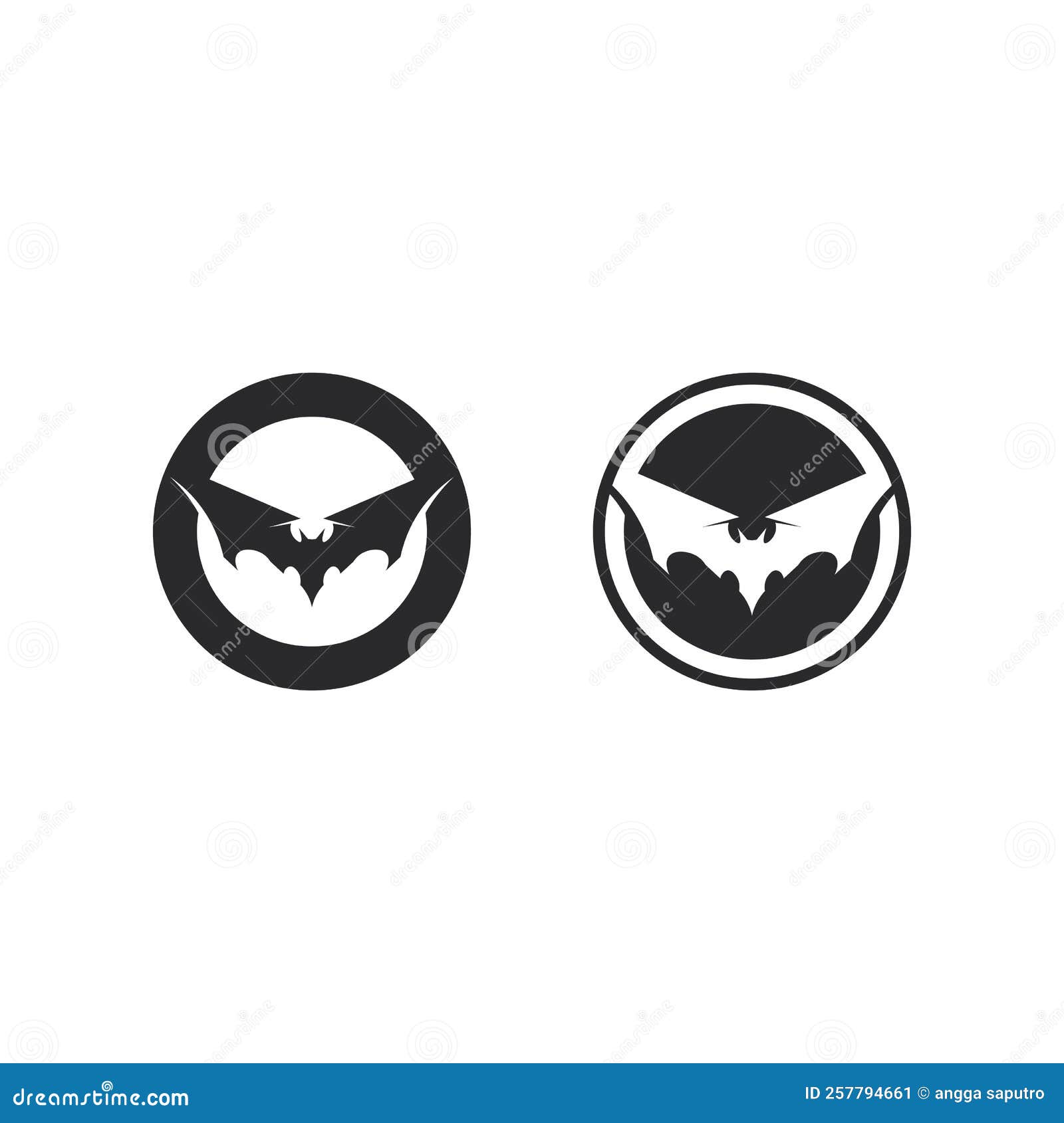 Bat Vector Icon Logo Template Stock Illustration - Illustration of ...