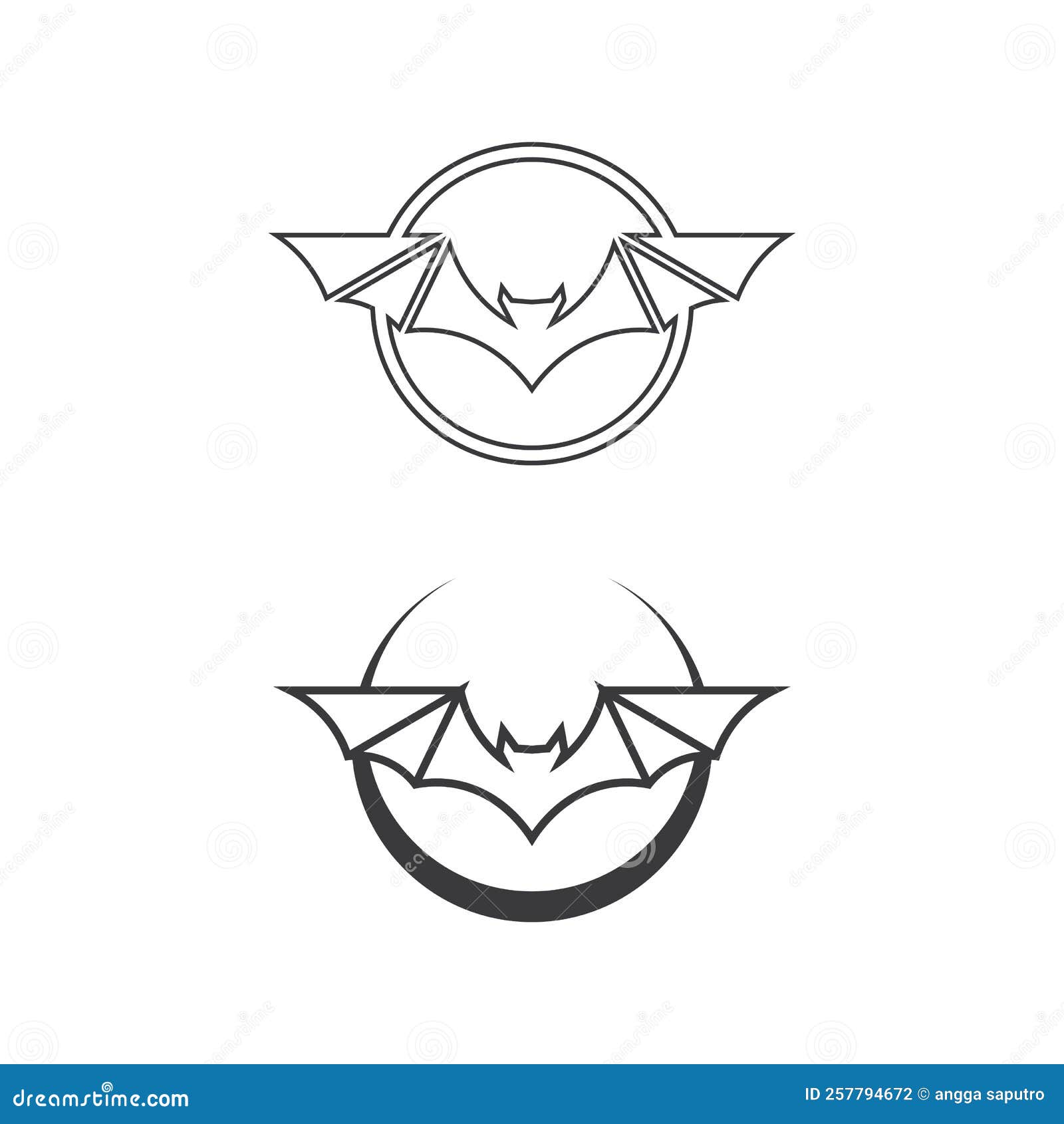Bat Vector Icon Logo Template Stock Illustration - Illustration of ...