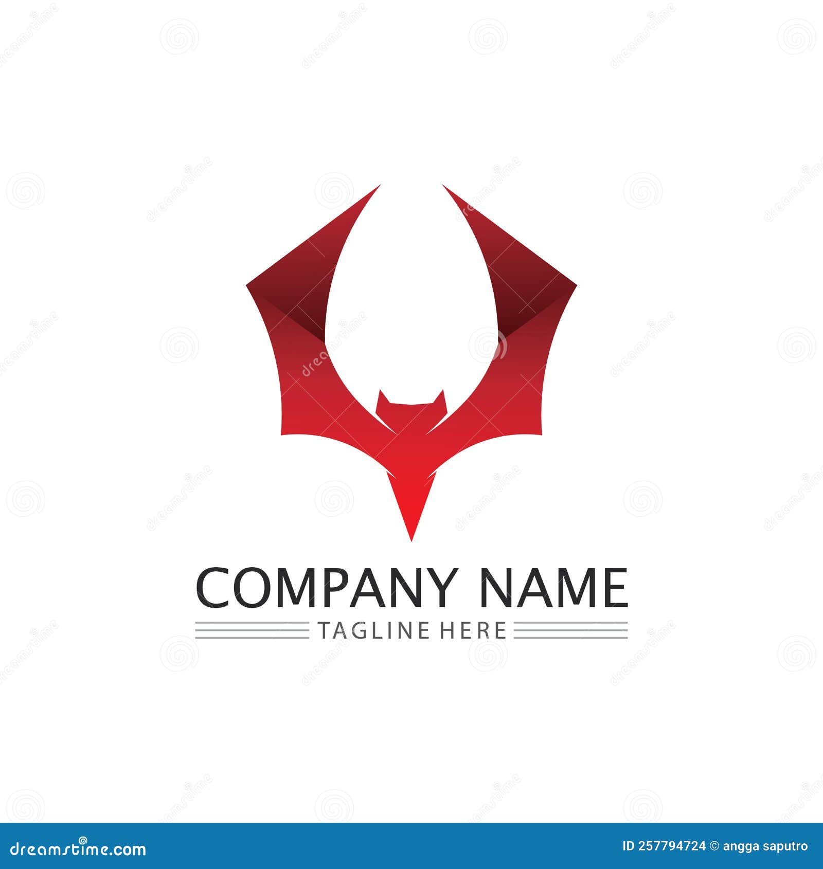 Bat Vector Icon Logo Template Stock Illustration - Illustration of ...