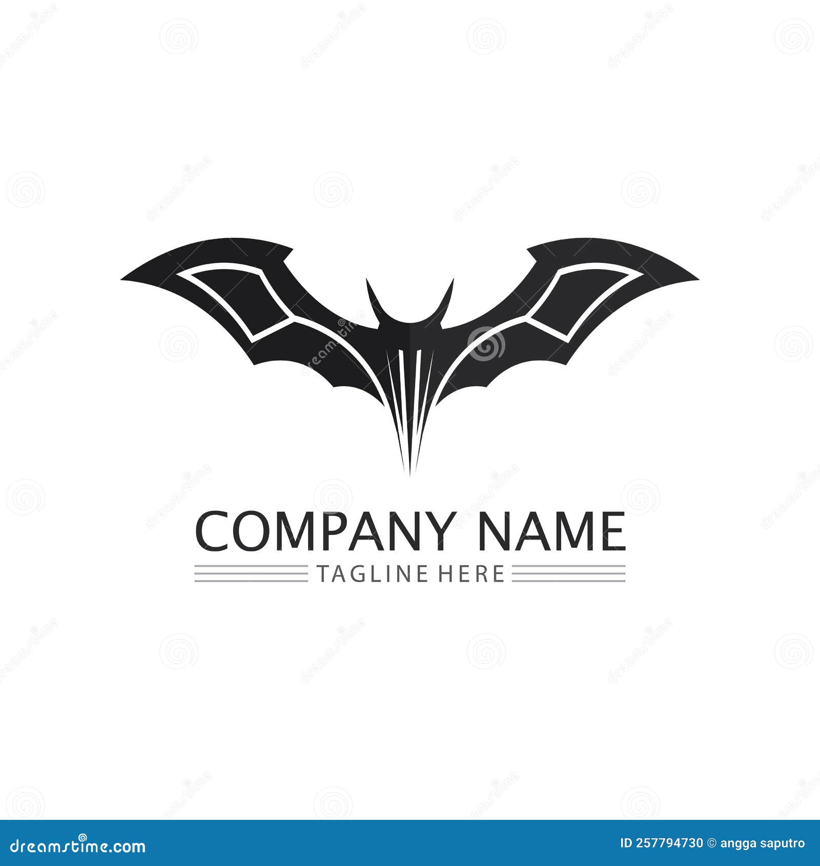 Bat Vector Icon Logo Template Stock Illustration - Illustration of ...