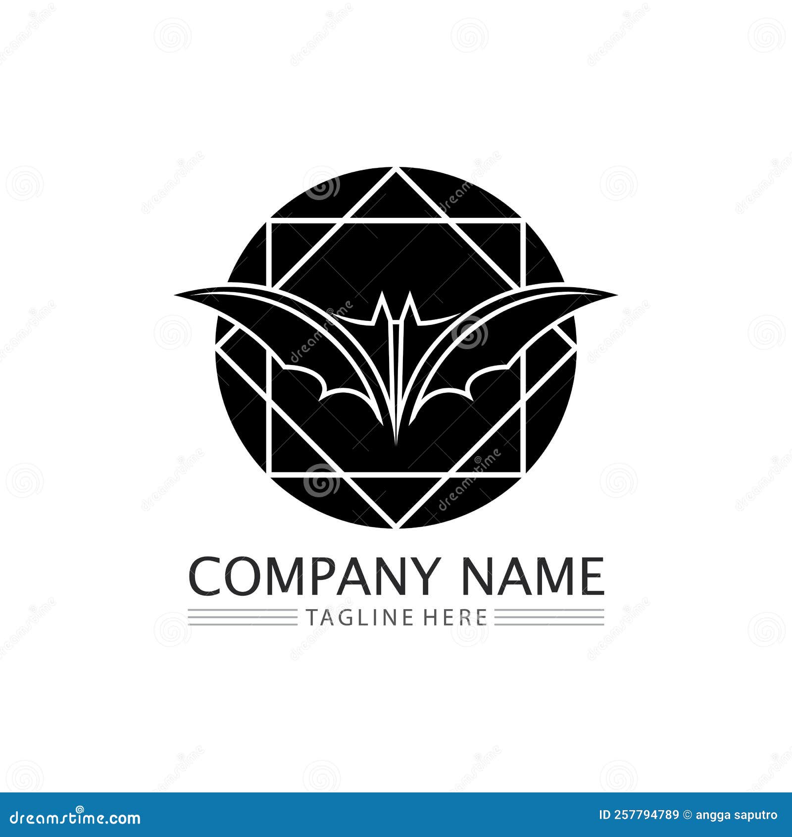 Bat Vector Icon Logo Template Stock Illustration - Illustration of ...