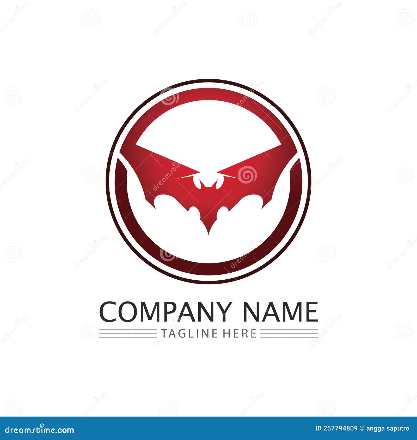 Bat Vector Icon Logo Template Stock Illustration - Illustration of ...
