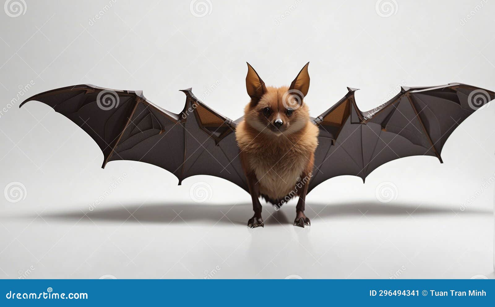 Cut Bat a white stock image. Image of mammal, animal - 296494341