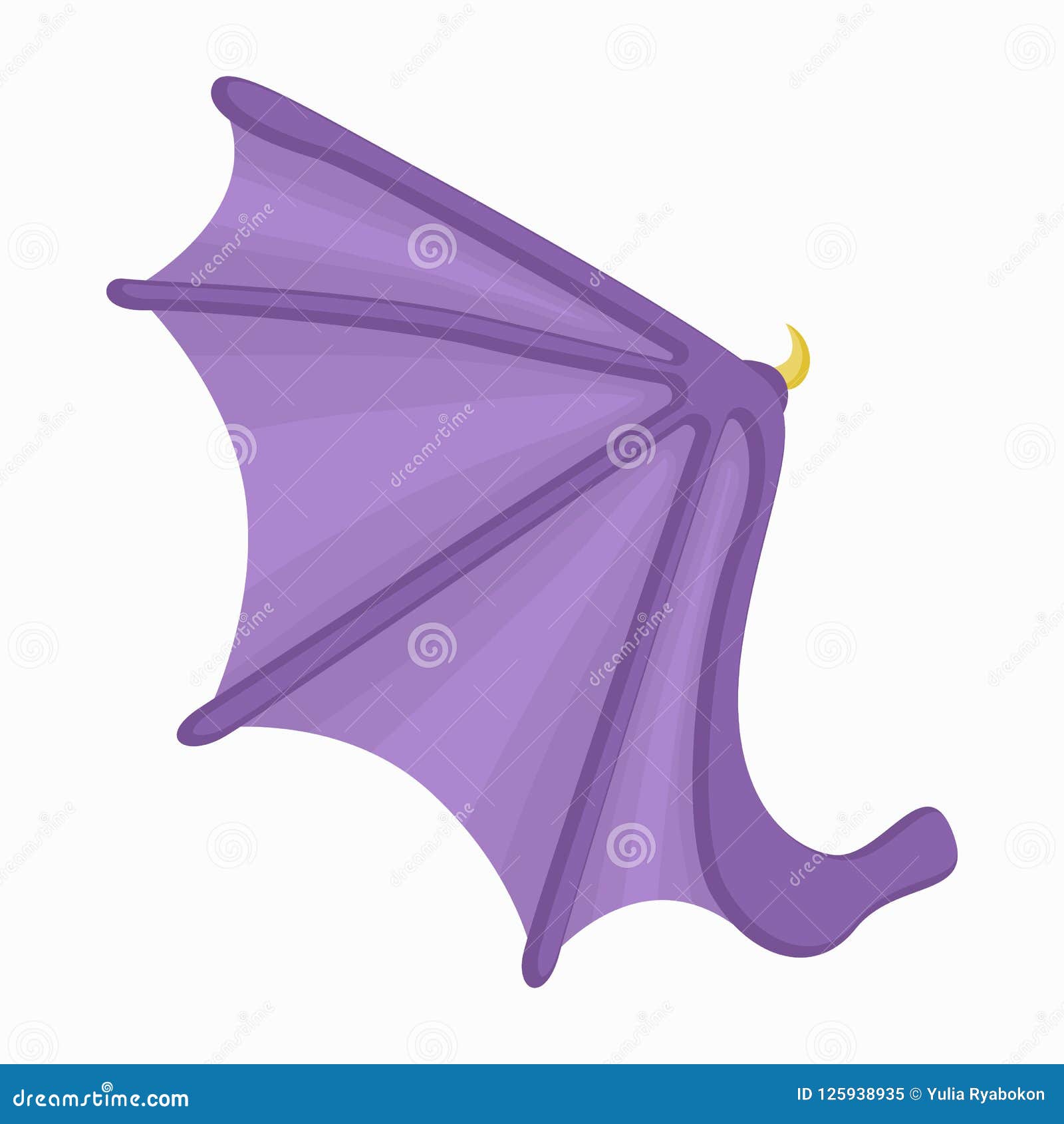 Bat Wing Icon, Cartoon Style Stock Illustration - Illustration of ...