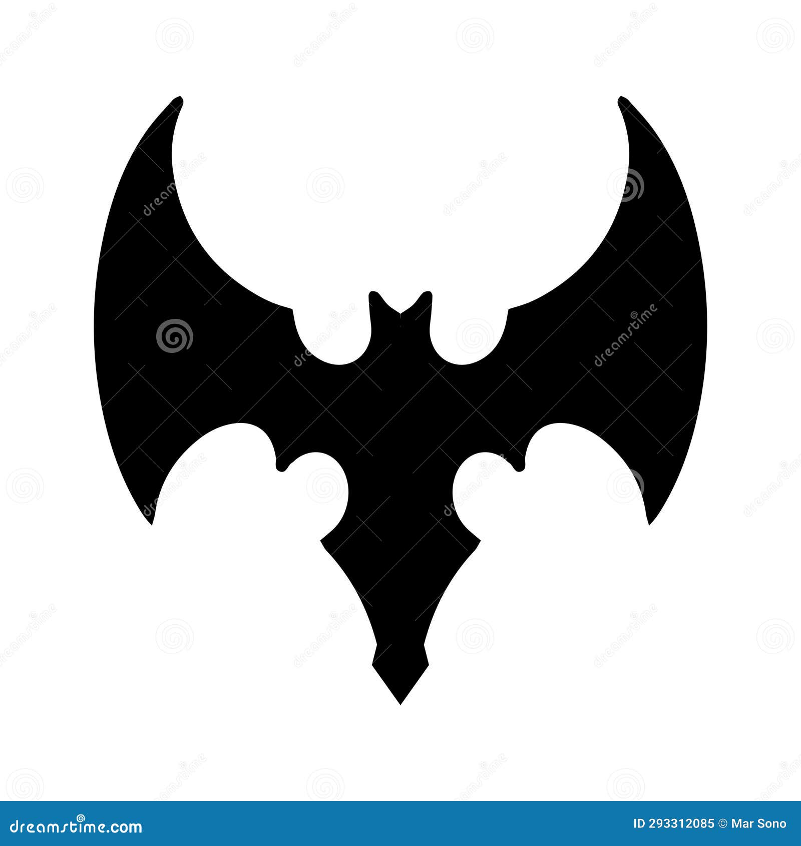 Bat Wing Logo Vector Element Stock Vector - Illustration of silhouette ...