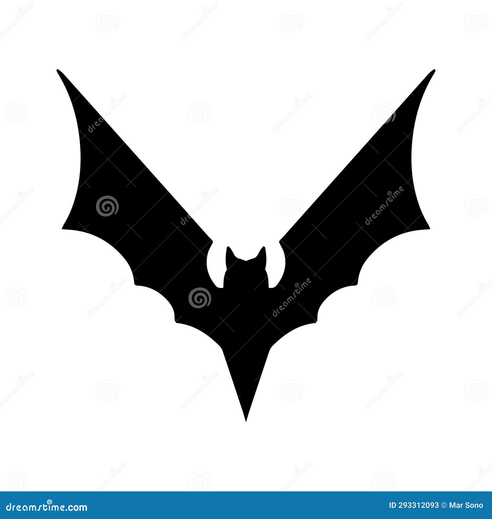 Bat Wing Logo Vector Element Stock Vector - Illustration of dark ...