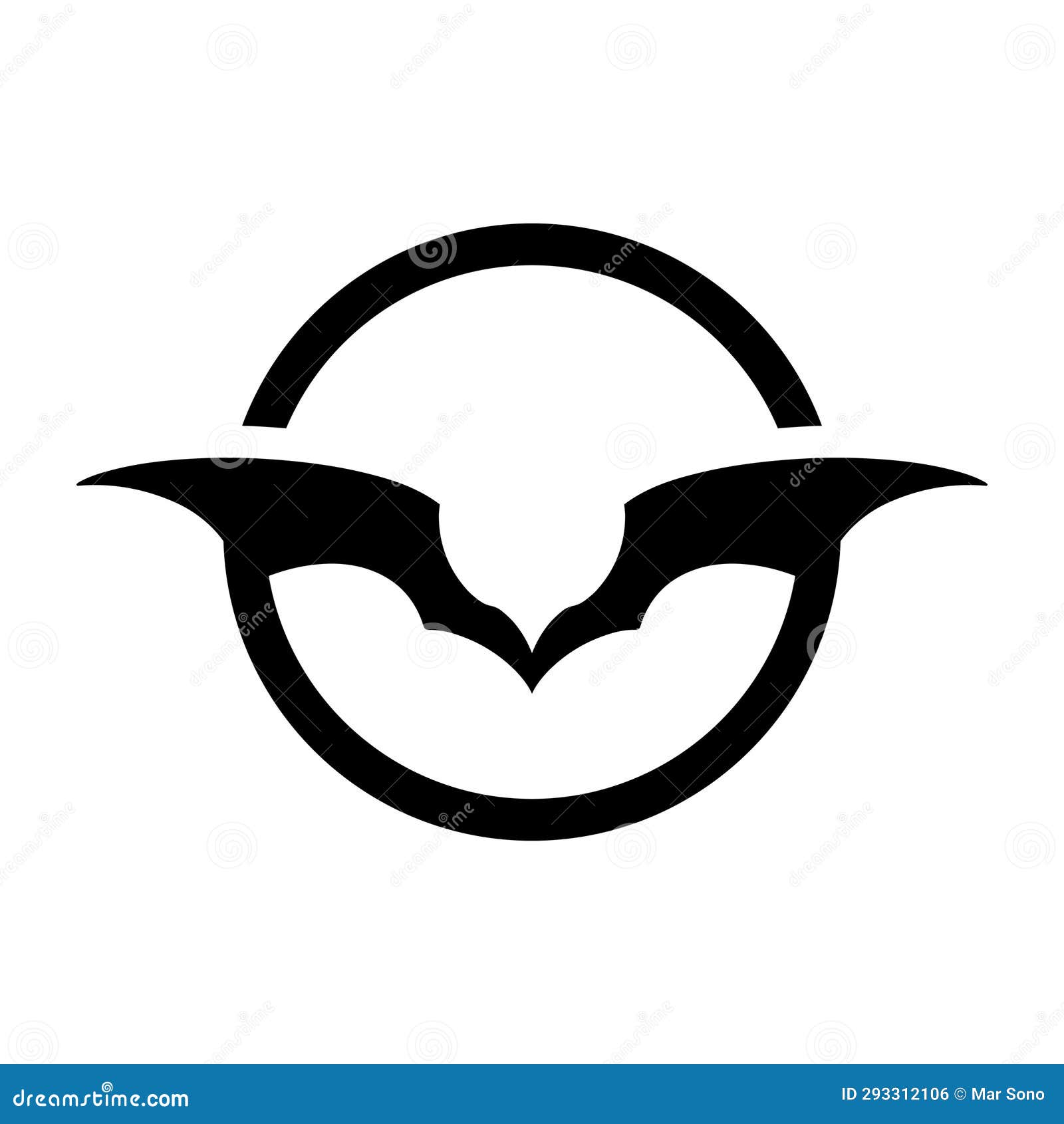 Bat Wing Logo Vector Element Stock Vector - Illustration of spooky ...
