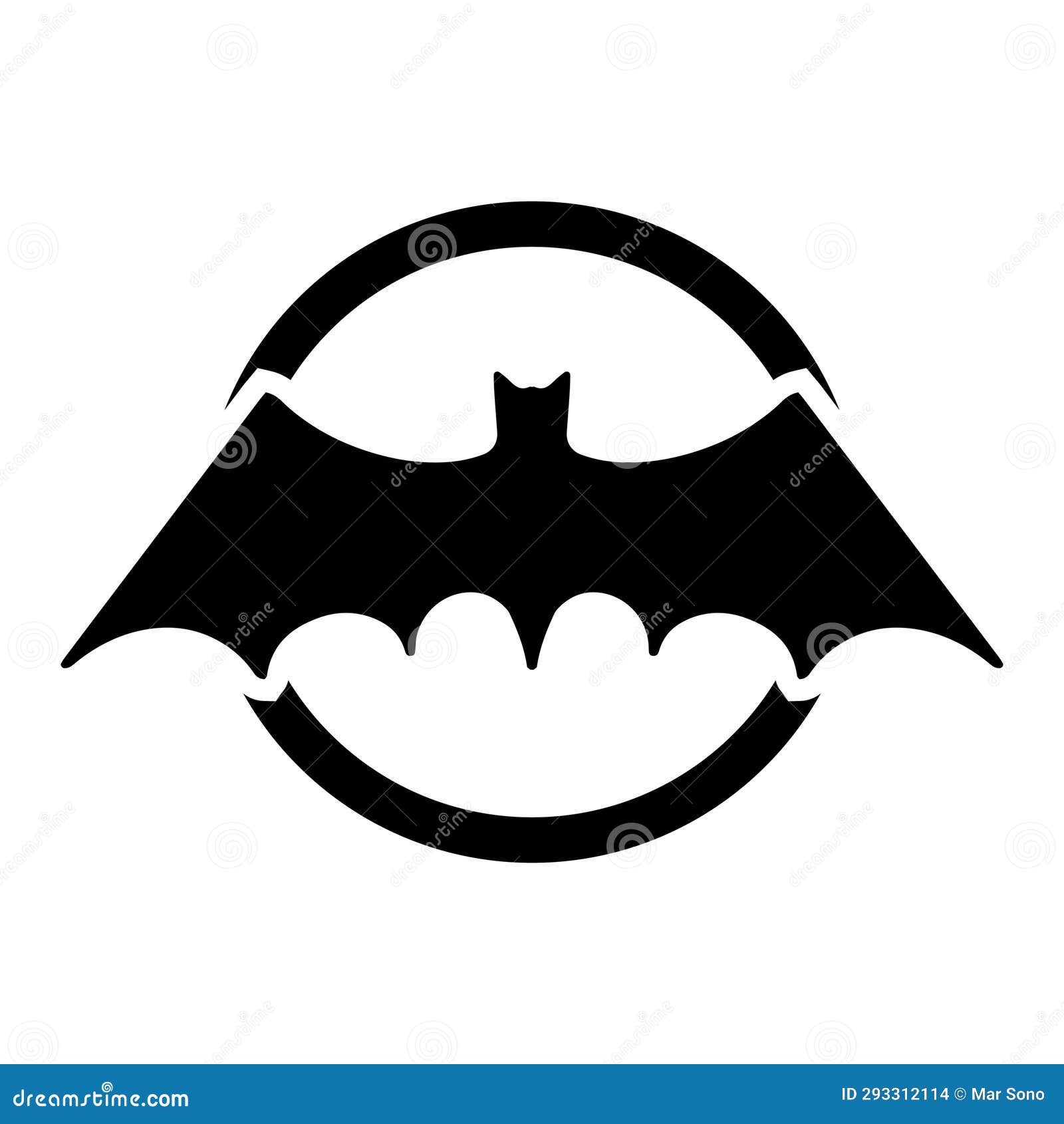 Bat Wing Logo Vector Element Stock Vector - Illustration of flying ...