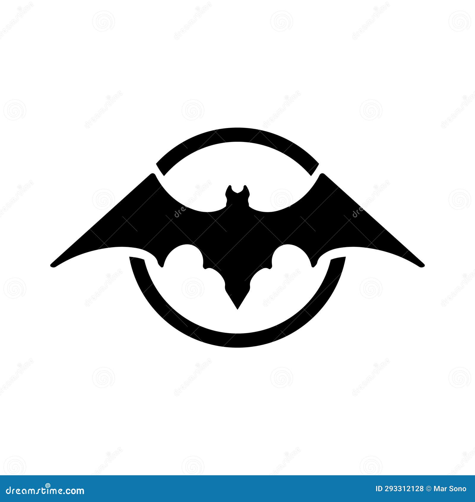 Bat Wing Logo Vector Element Stock Vector - Illustration of halloween ...
